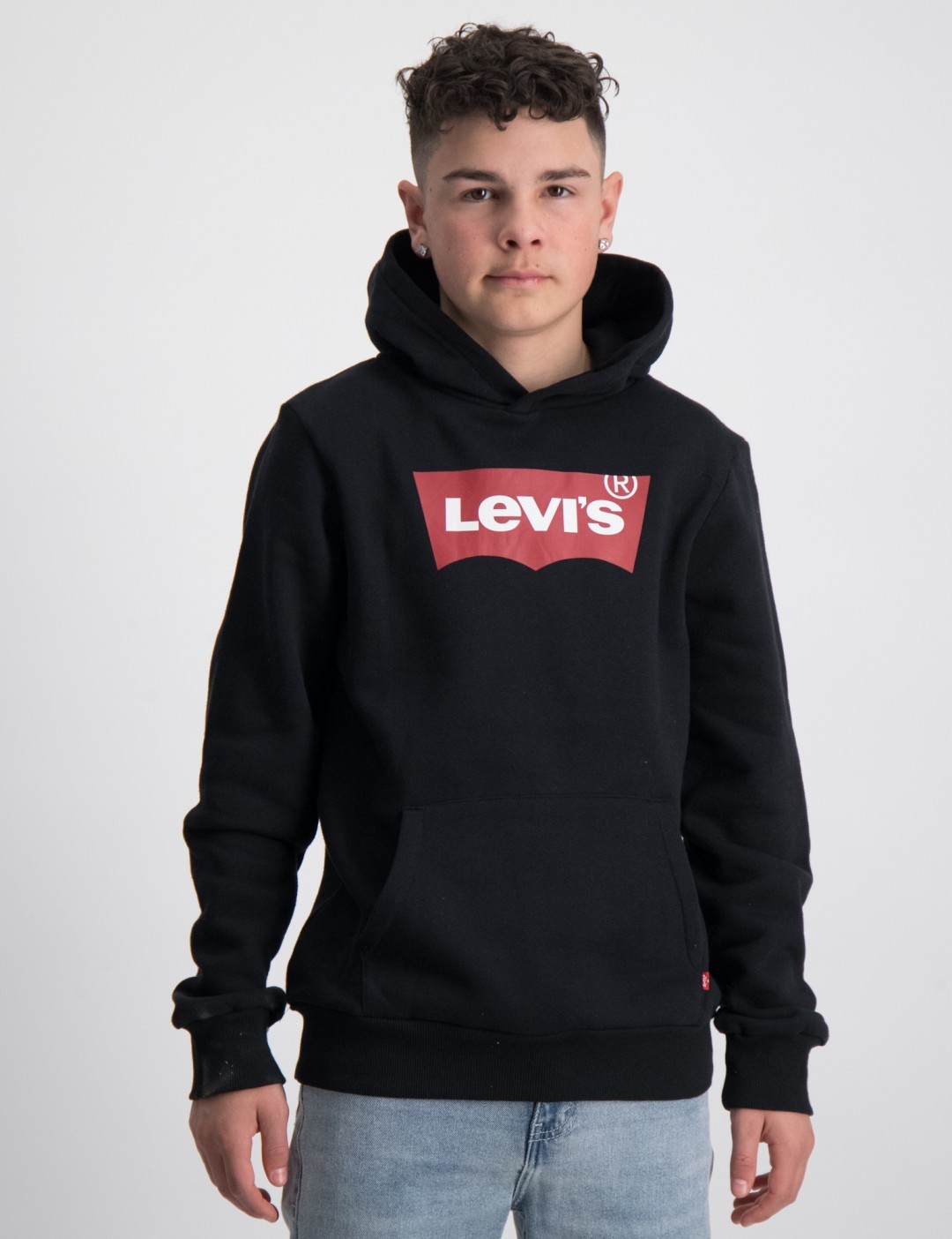 Levi's LVB BATWING SCREENPRINT HOODIE Svart til Gutt | Kids Brand Store