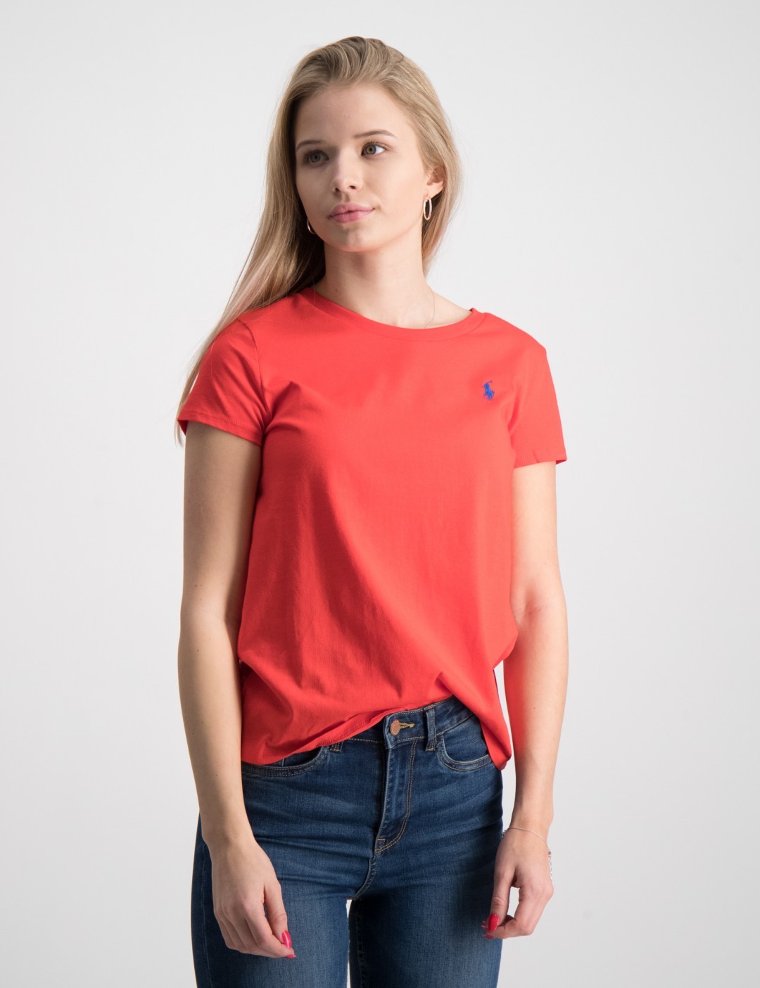 Polo Ralph Lauren Cotton Jersey Tee Rot für Mädchen | Kids Brand Store