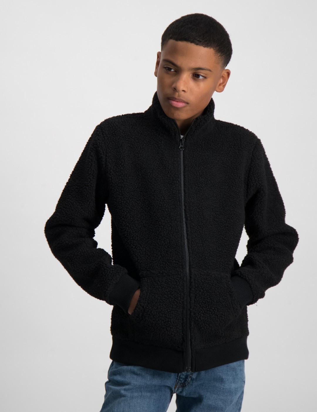 Peak Performance Jr Original Pile Zip Jack Sort til Dreng | Kids Brand ...