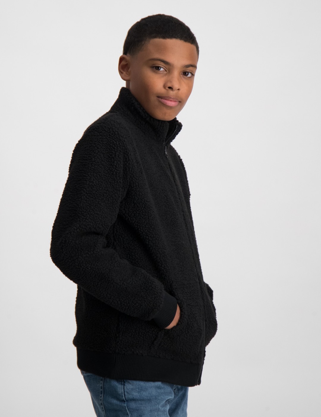 Peak Performance Jr Original Pile Zip Jack Sort til Dreng | Kids Brand ...