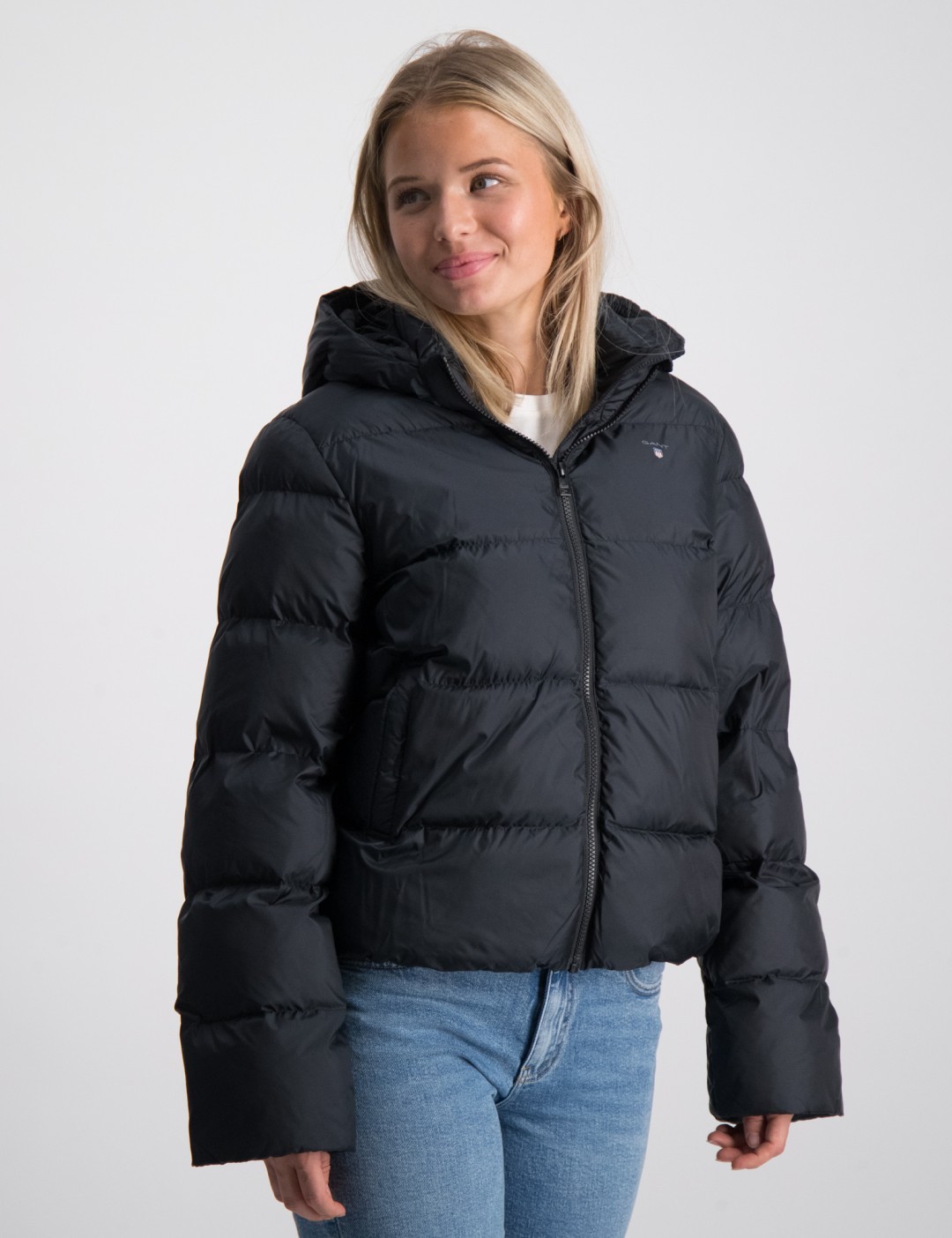 GANT D2. SHINY PUFFER Schwarz für Mädchen | Kids Brand Store