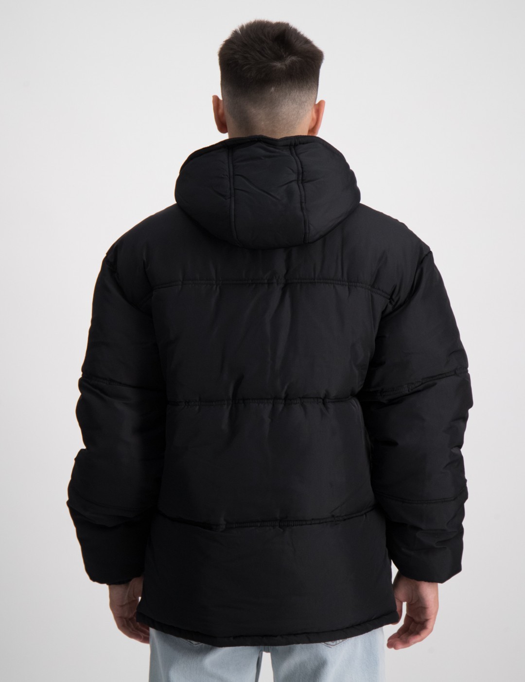 Lyle & Scott Oversized Heavy Puffa Jacket Svart för Kille | Kids Brand ...