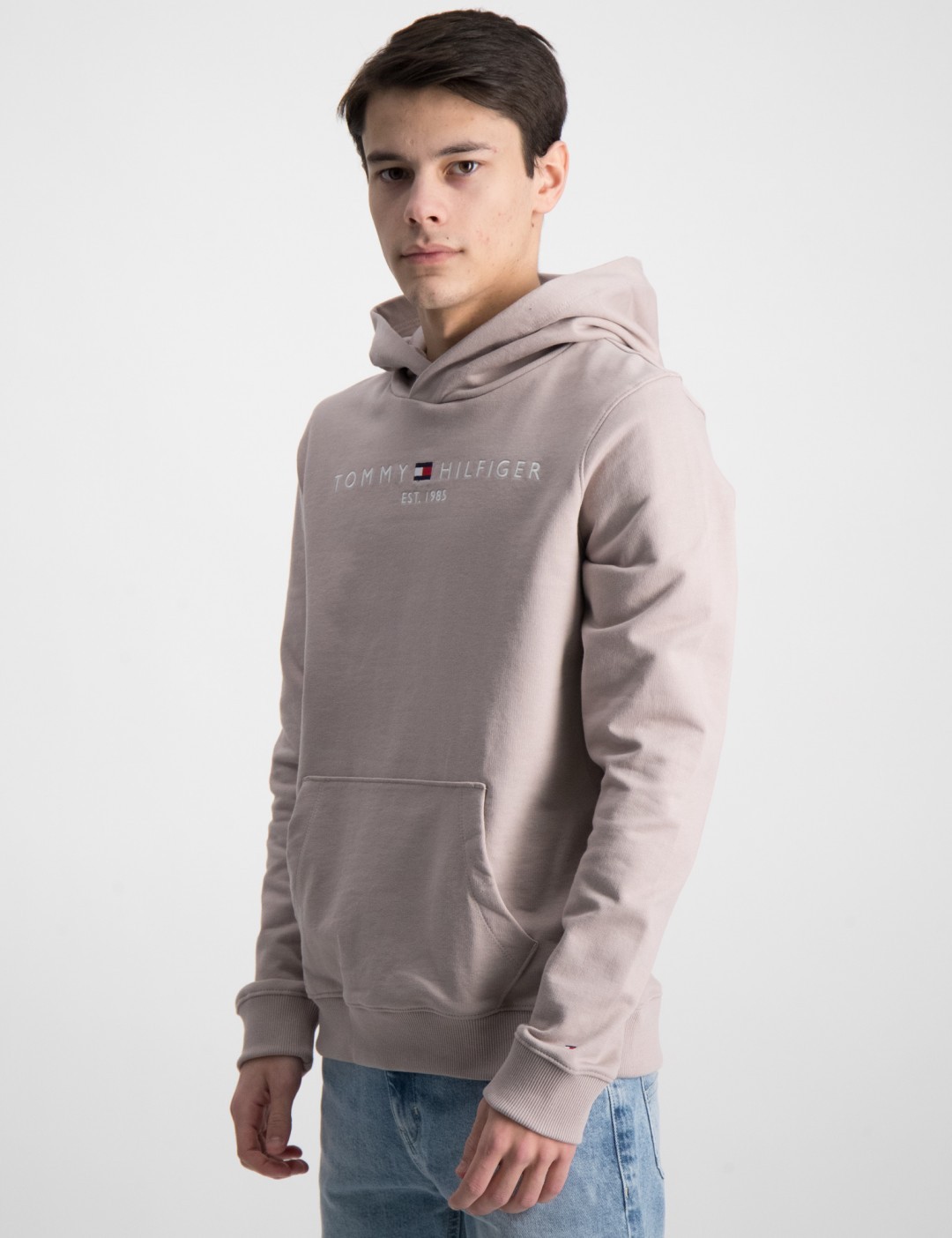 Tommy Hilfiger U CORP LOGO ESS HOODIE Beige für Jungen | Kids Brand Store