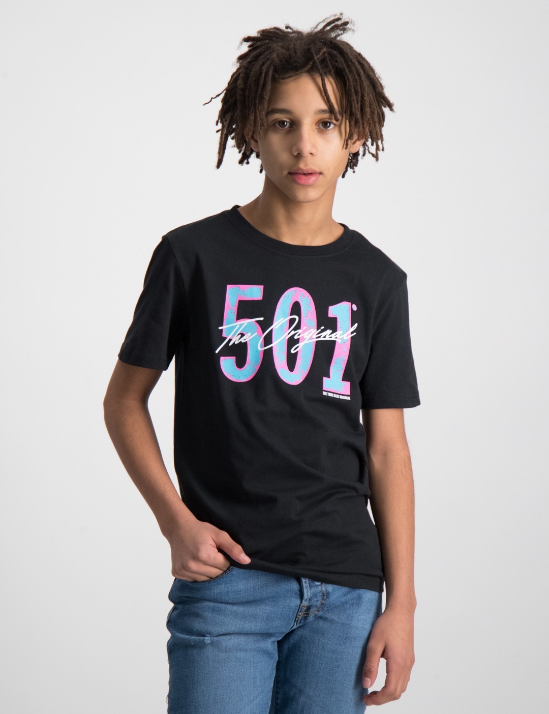Levi's 501 THE ORIGINAL TEE SHIRT Svart för Kille | Kids Brand Store