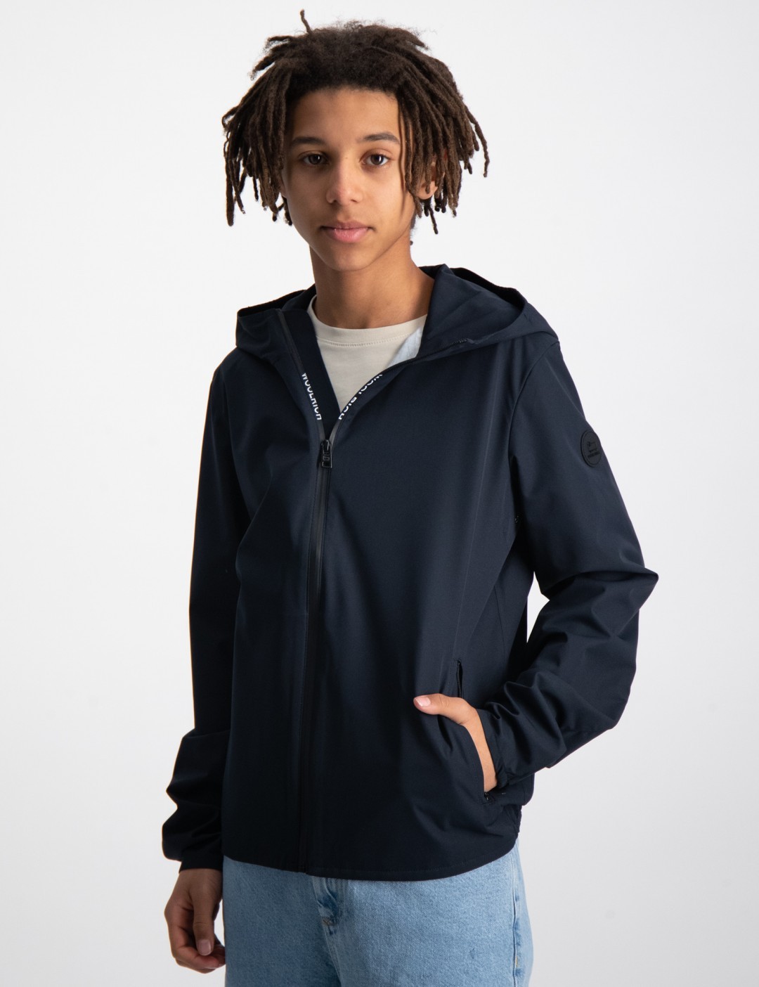 Woolrich PACIFIC JACKET TWO LAYERS Blå til Gutt | Kids Brand Store