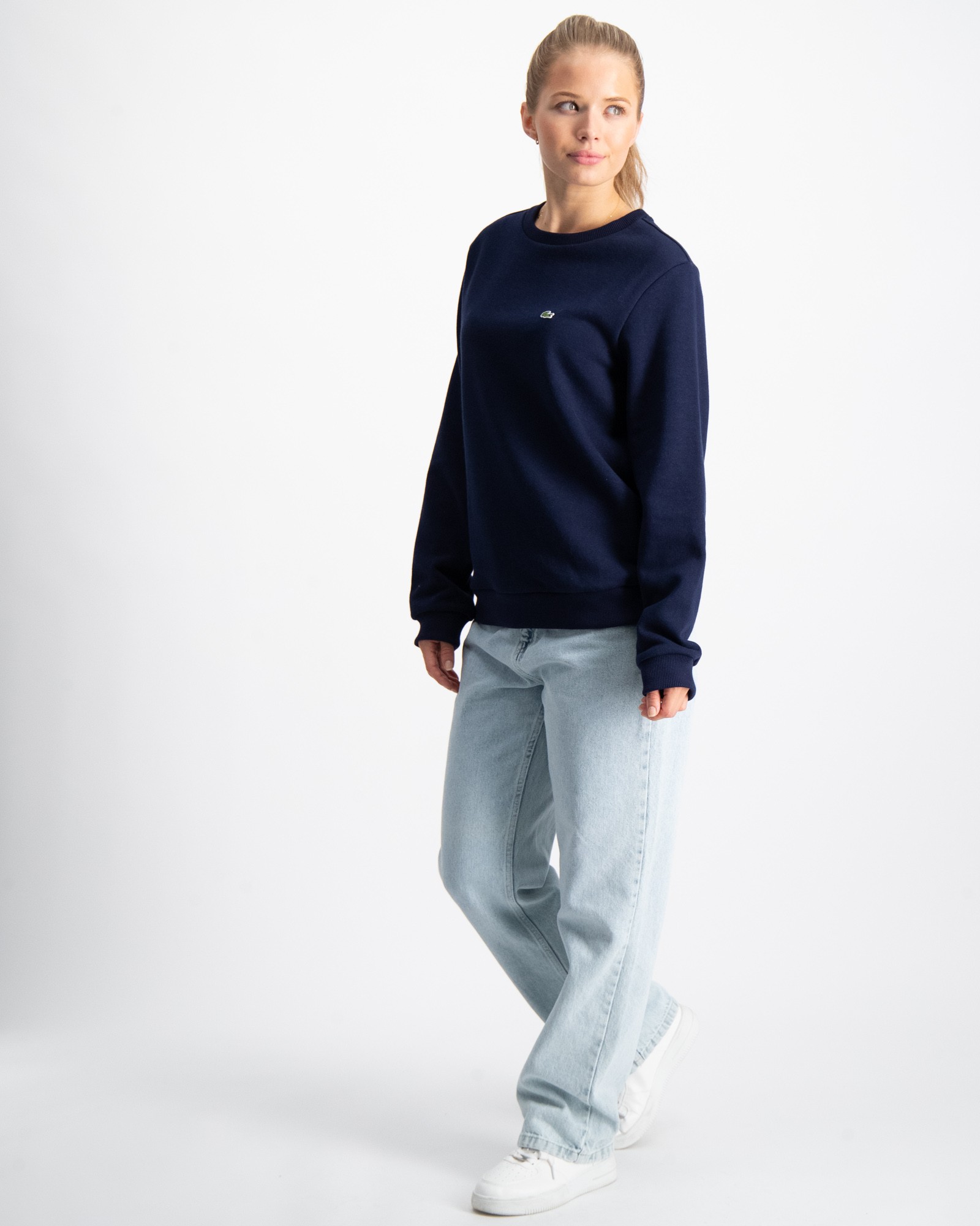 Lacoste SWEATSHIRT CREW Blauw voor Meisjes | Kids Brand Store