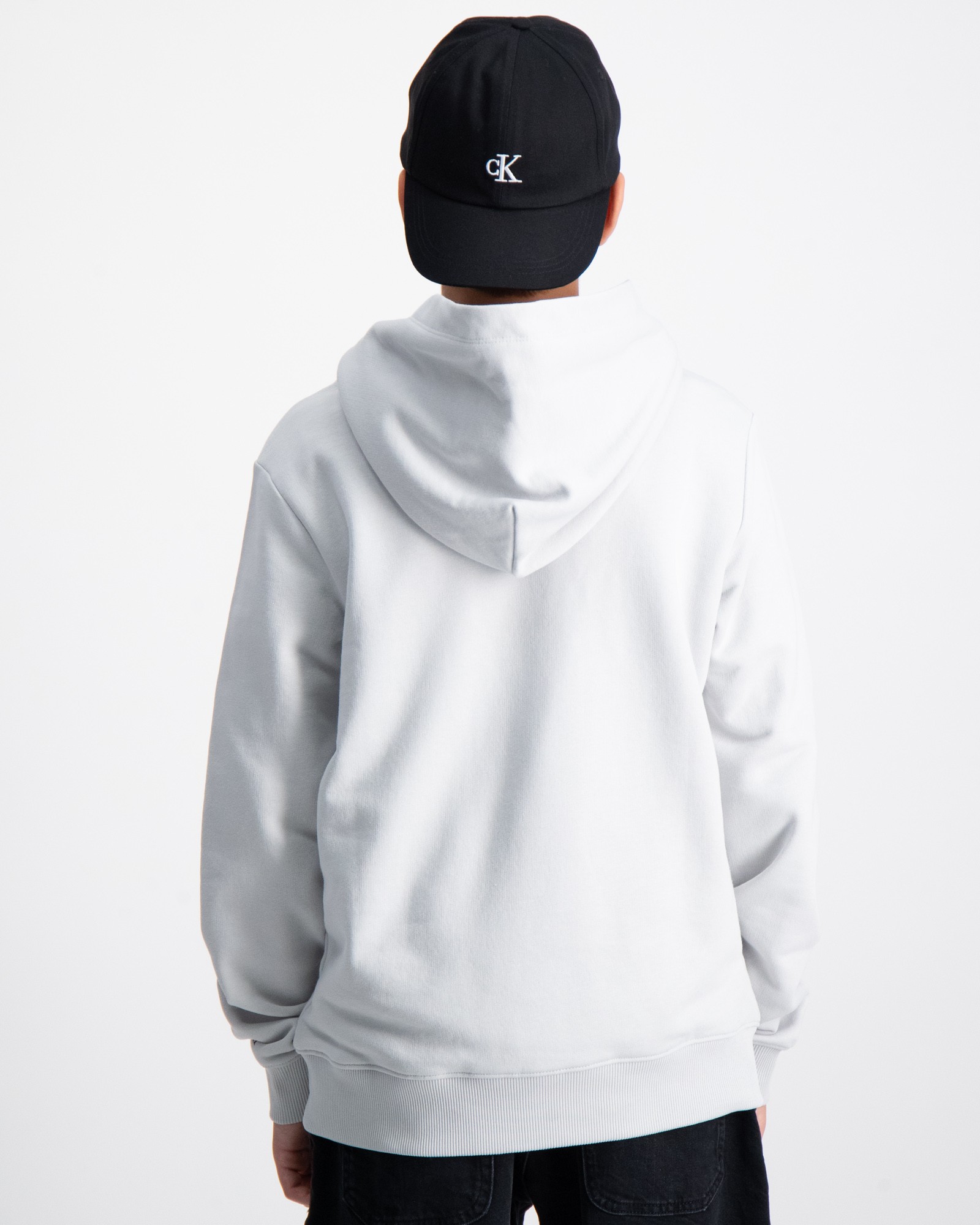 Calvin Klein CKJ STACK LOGO HOODIE Grå för Kille | Kids Brand Store