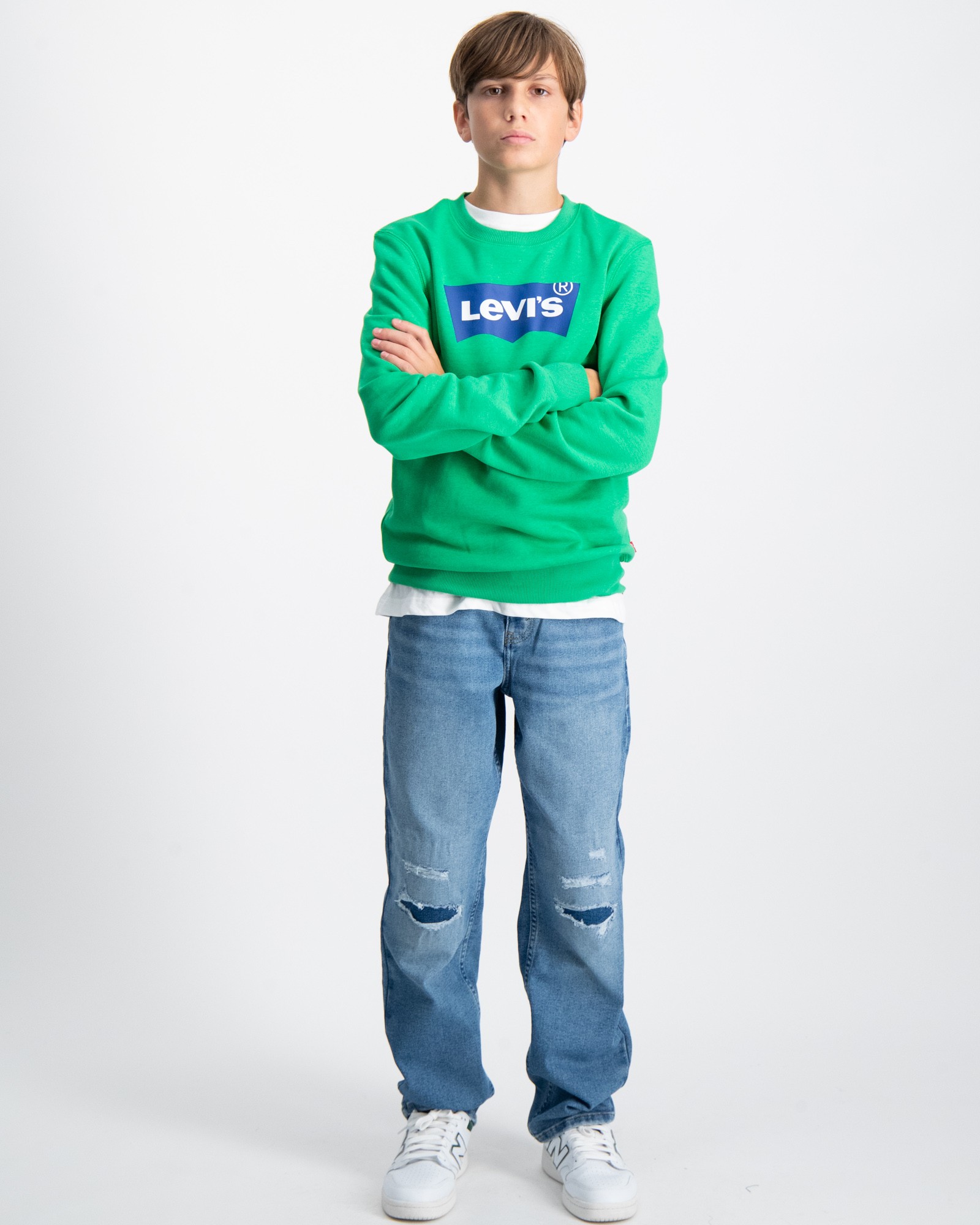 Levi's LVB BATWING CREWNECK Grønn til Gutt | Kids Brand Store