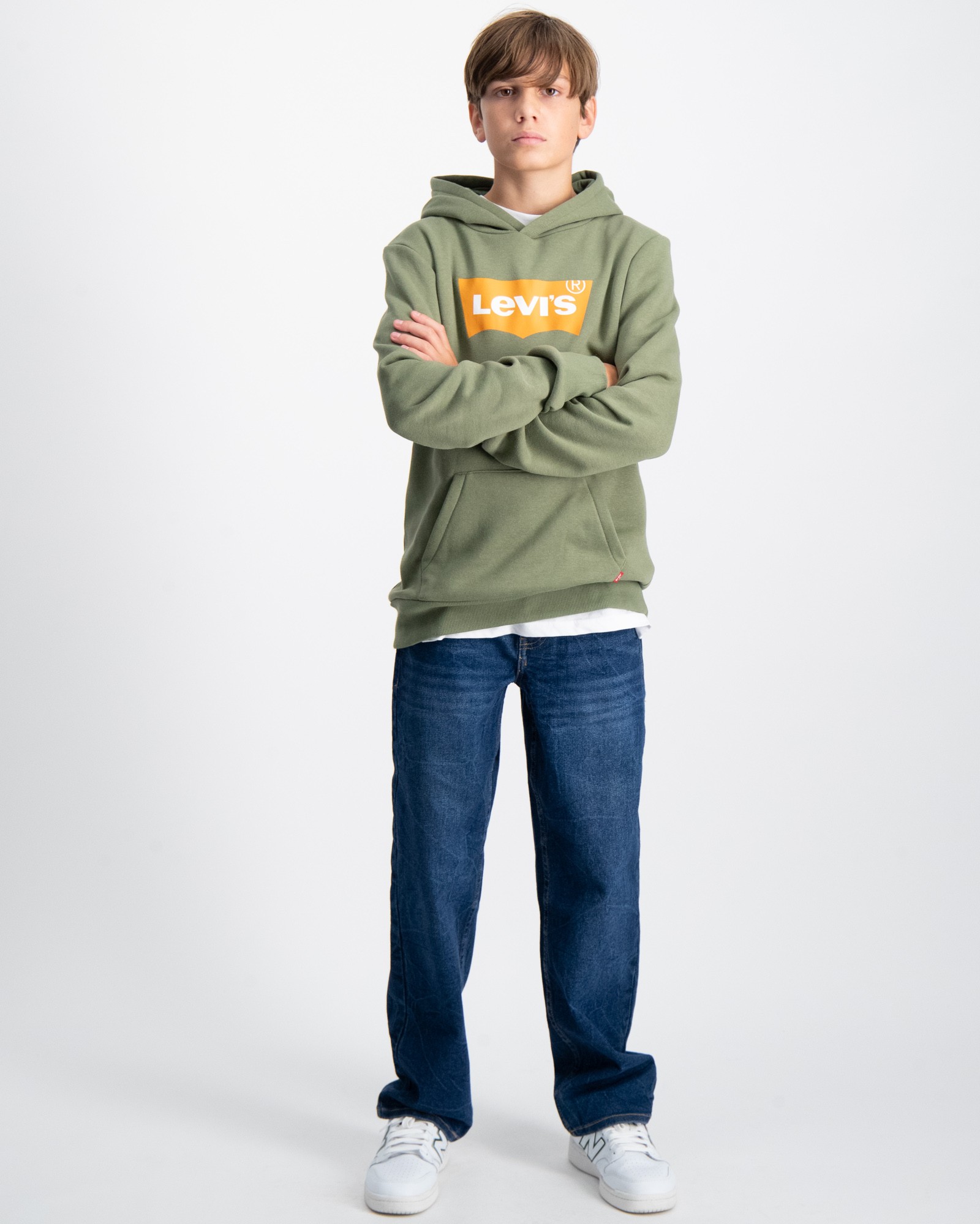 Levi's LVB BATWING SCREENPRINT HOODIE Grøn til Dreng | Kids Brand Store