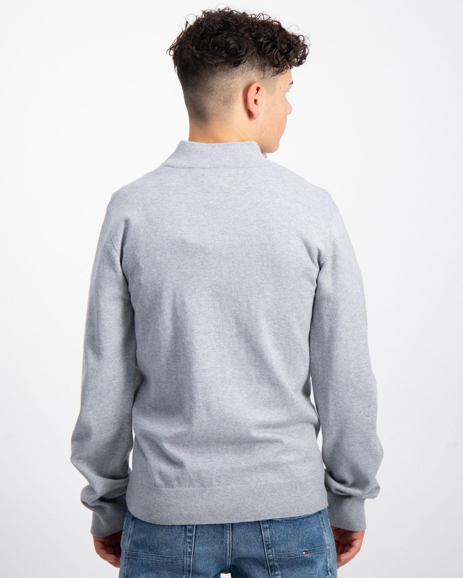 Lyle & Scott Core 1/4 Zip Knit Grau für Jungen | Kids Brand Store