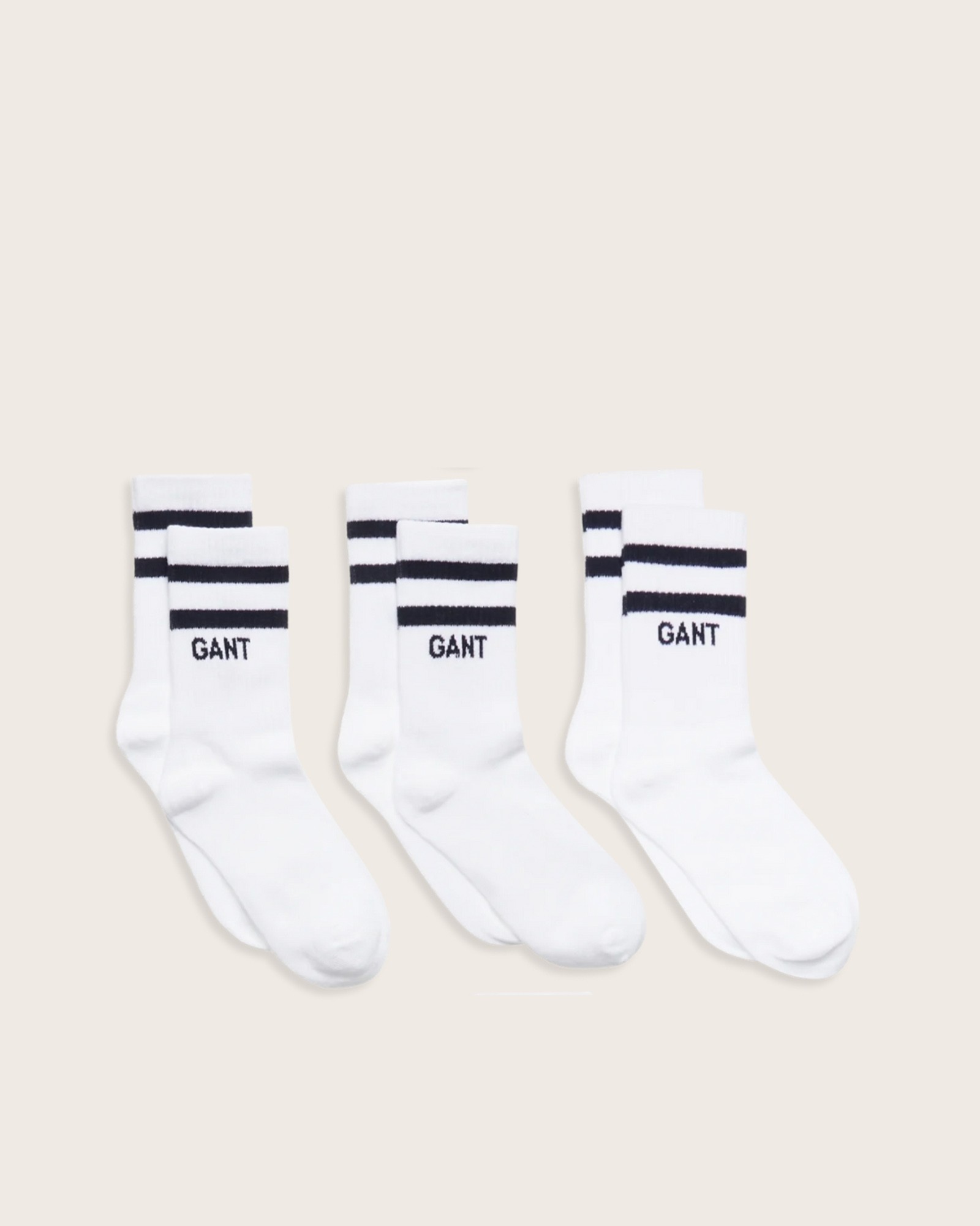 GANT SPORT SOCKS 3-PACK Vit för Unisex | Kids Brand Store