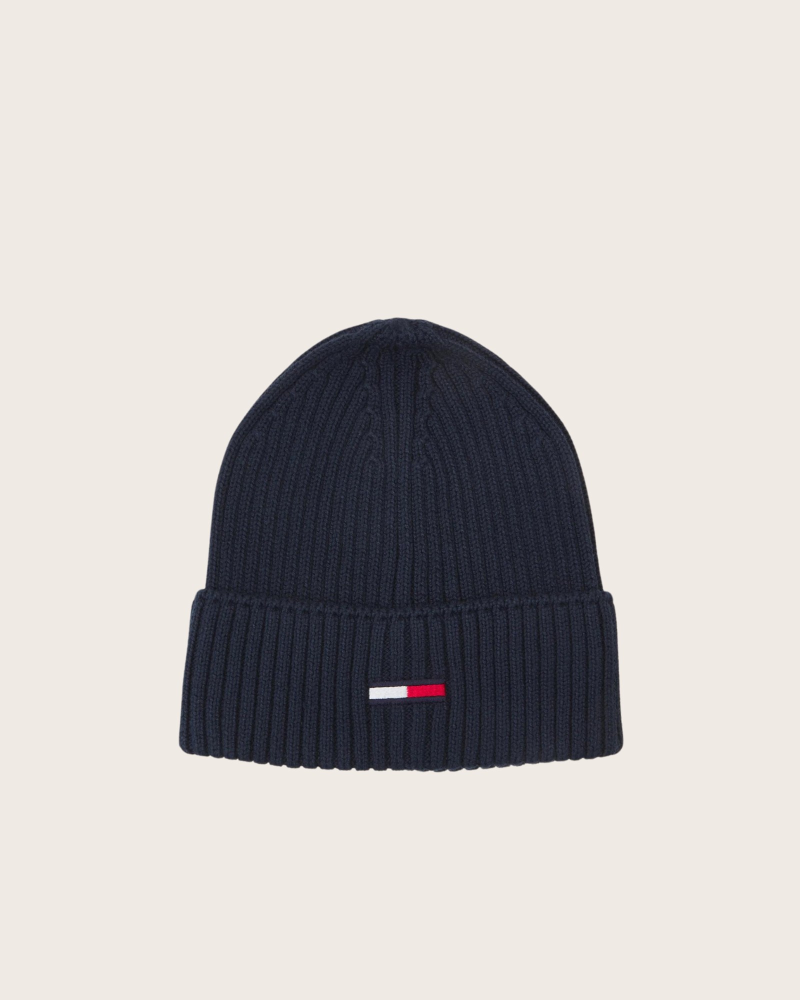 Tommy Hilfiger TJM ELONGATED FLAG BEANIE Blå för Unisex | Kids Brand Store