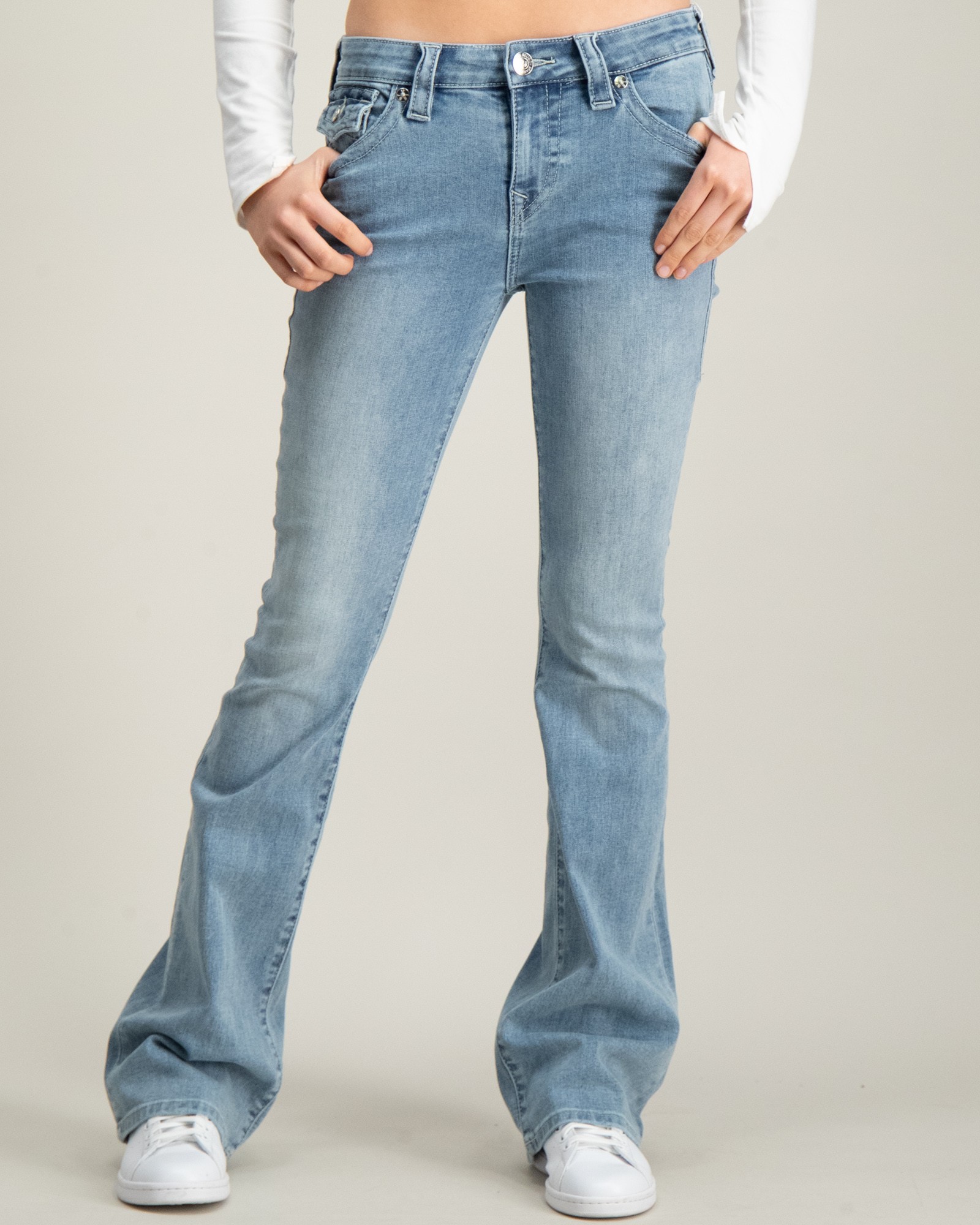 True Religion BECCA MID RISE BOOT CUT FLAP Blau für Mädchen | Kids ...