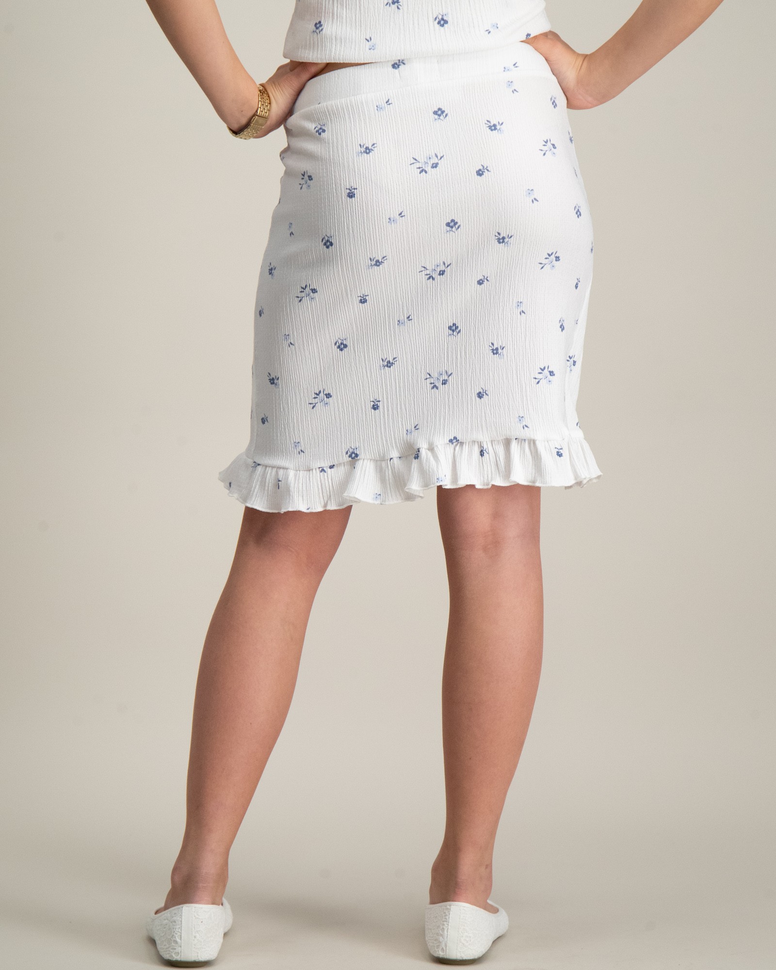 LMTD NLFHALY SHORT SKIRT Wit voor Meisjes | Kids Brand Store