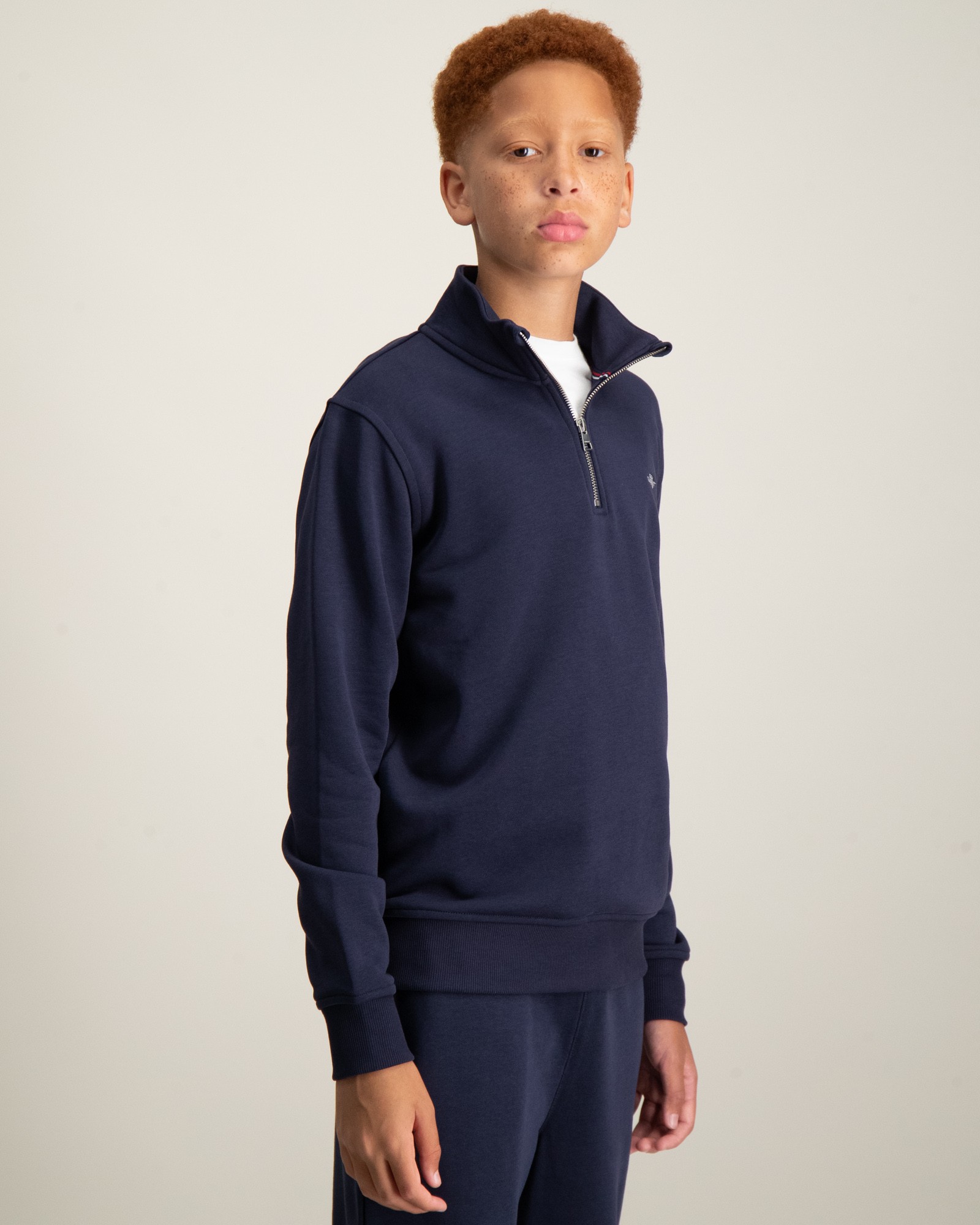 GANT SHIELD HALF ZIP SWEATSHIRT Blå til Gutt | Kids Brand Store