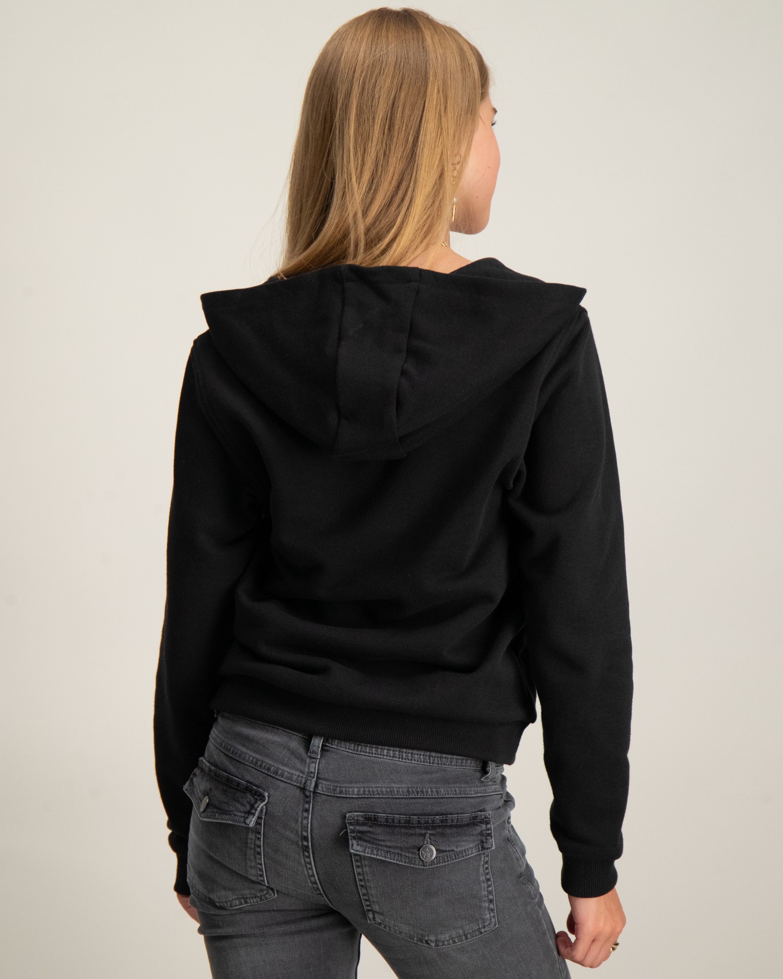 Lacoste SWEATSHIRT ZIP HOOD Svart för Tjej | Kids Brand Store