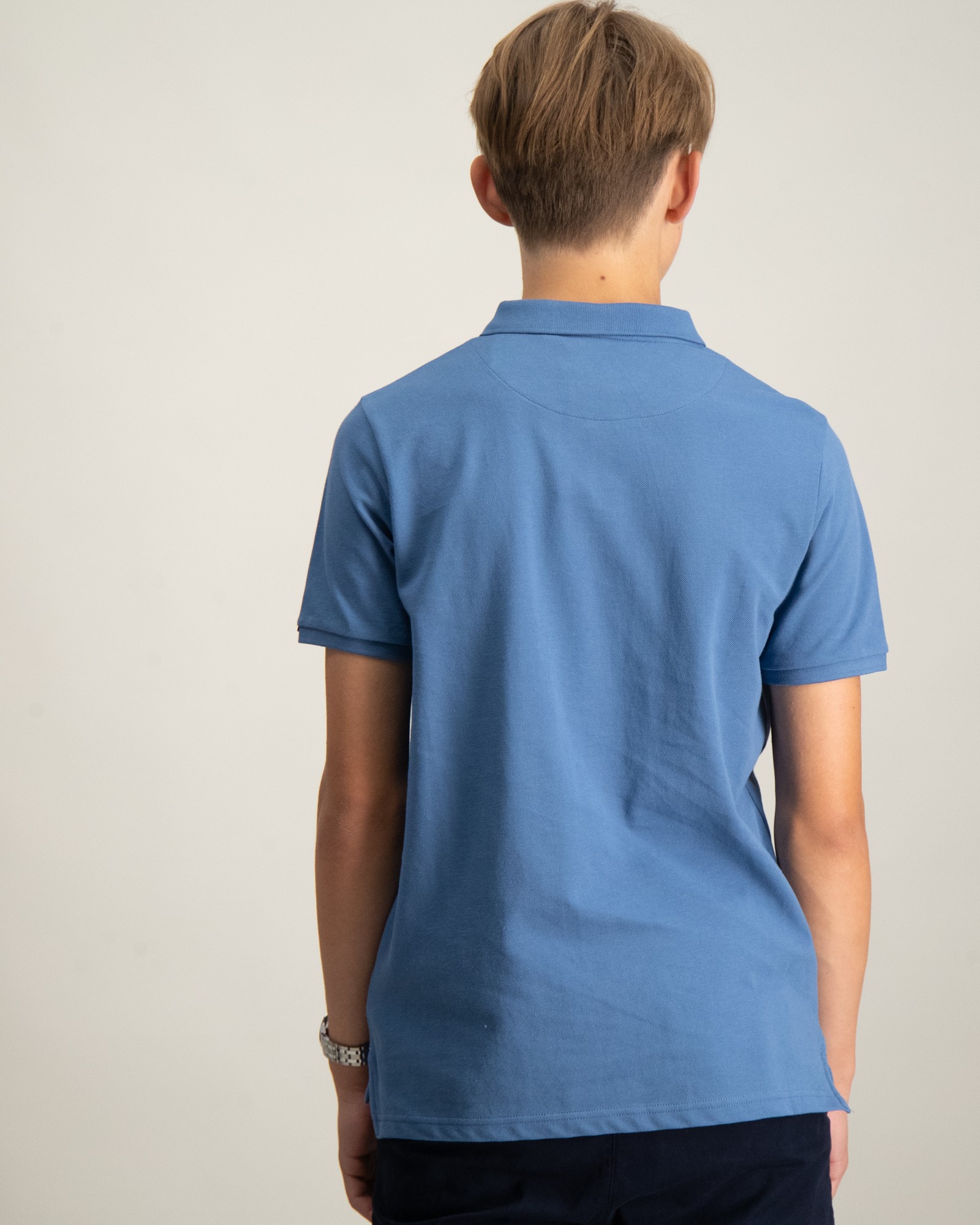 U.S. Polo Assn. DHM Pique Polo Blå til Gutt | Kids Brand Store