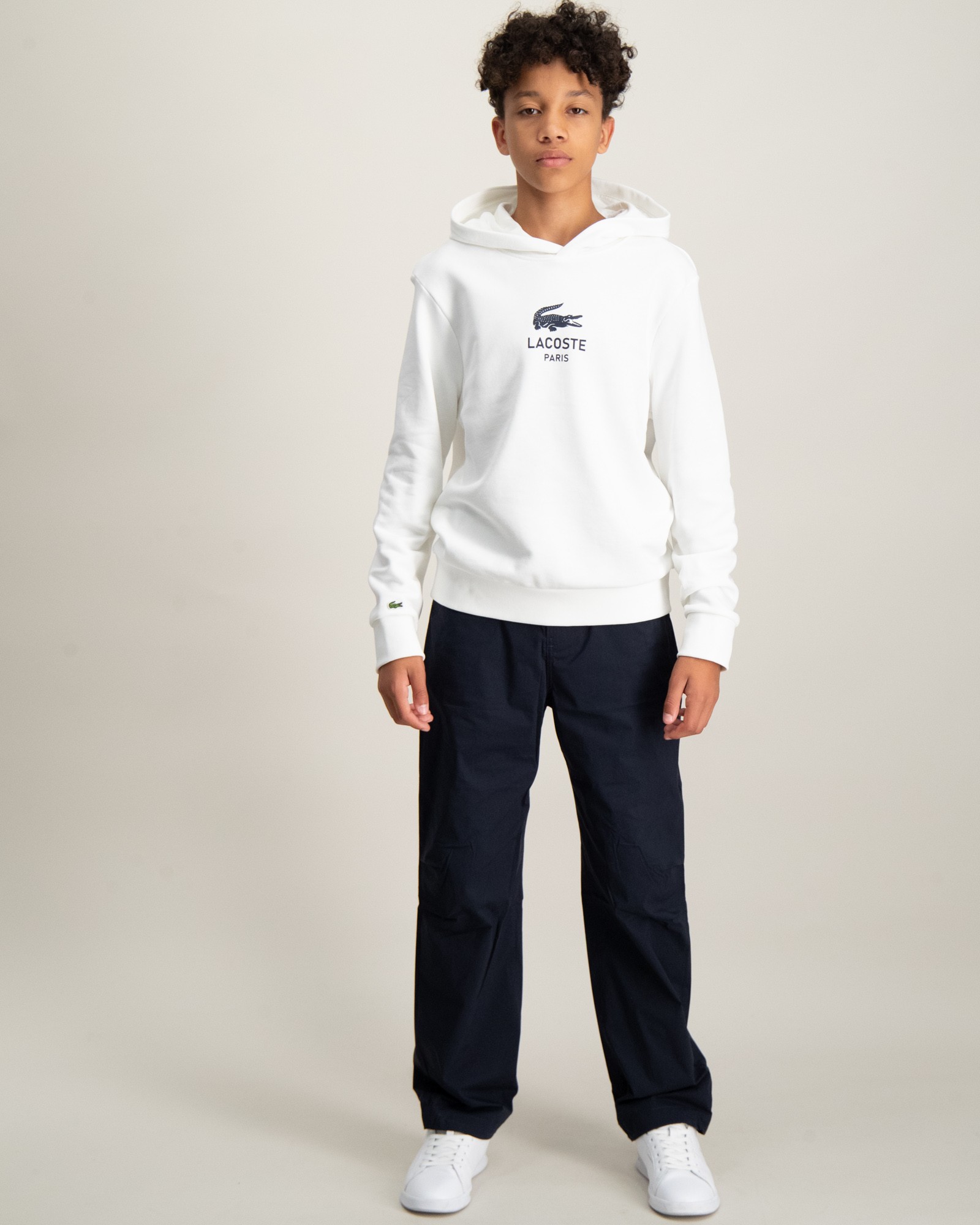 Lacoste SWEATSHIRT HOOD Vit för Kille | Kids Brand Store