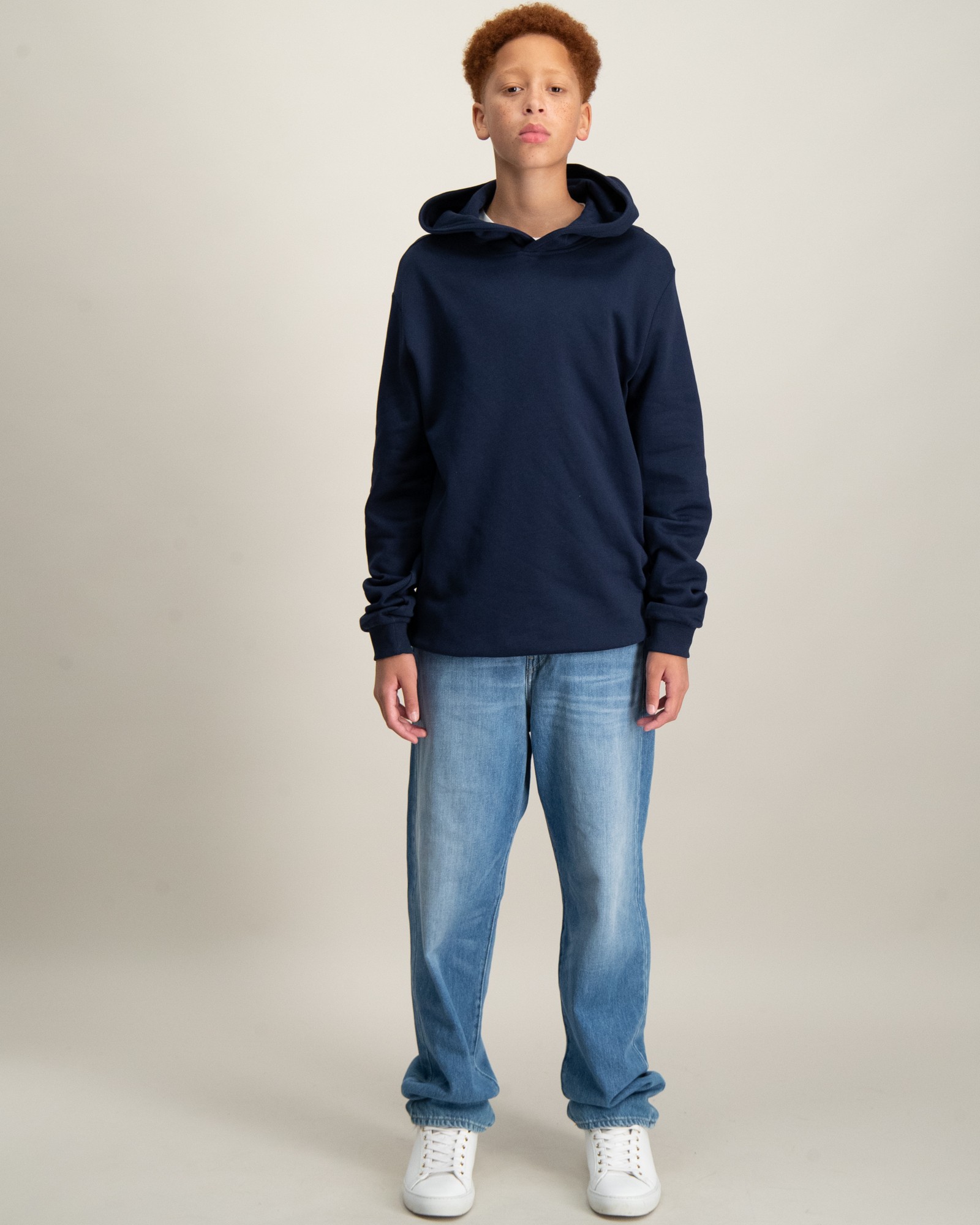 LMTD NLNNIZU LS BRU SWEAT W. HOOD Sininen varten Pojat | Kids Brand Store