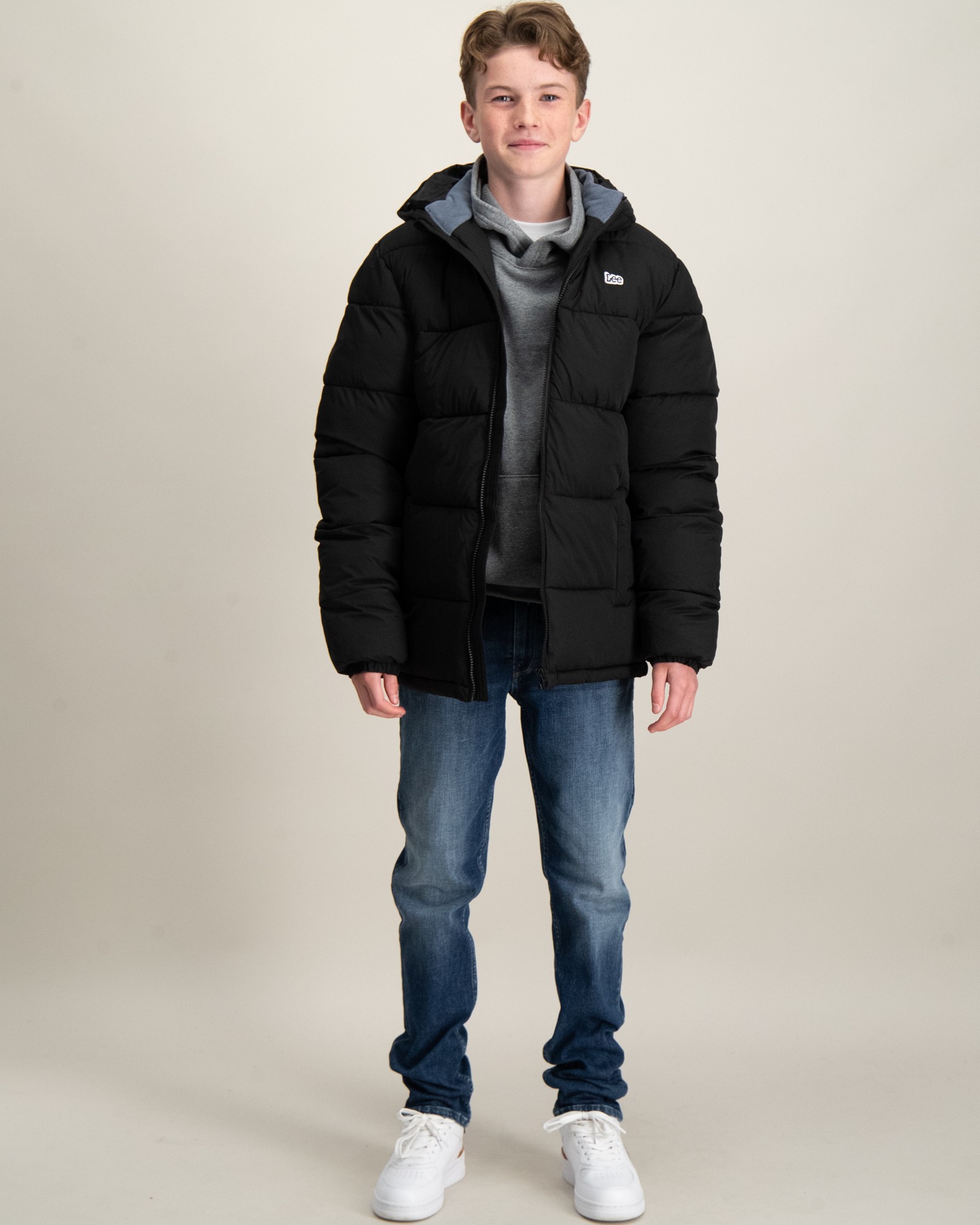 Lee Lee Classic Puffer Sort til Dreng | Kids Brand Store