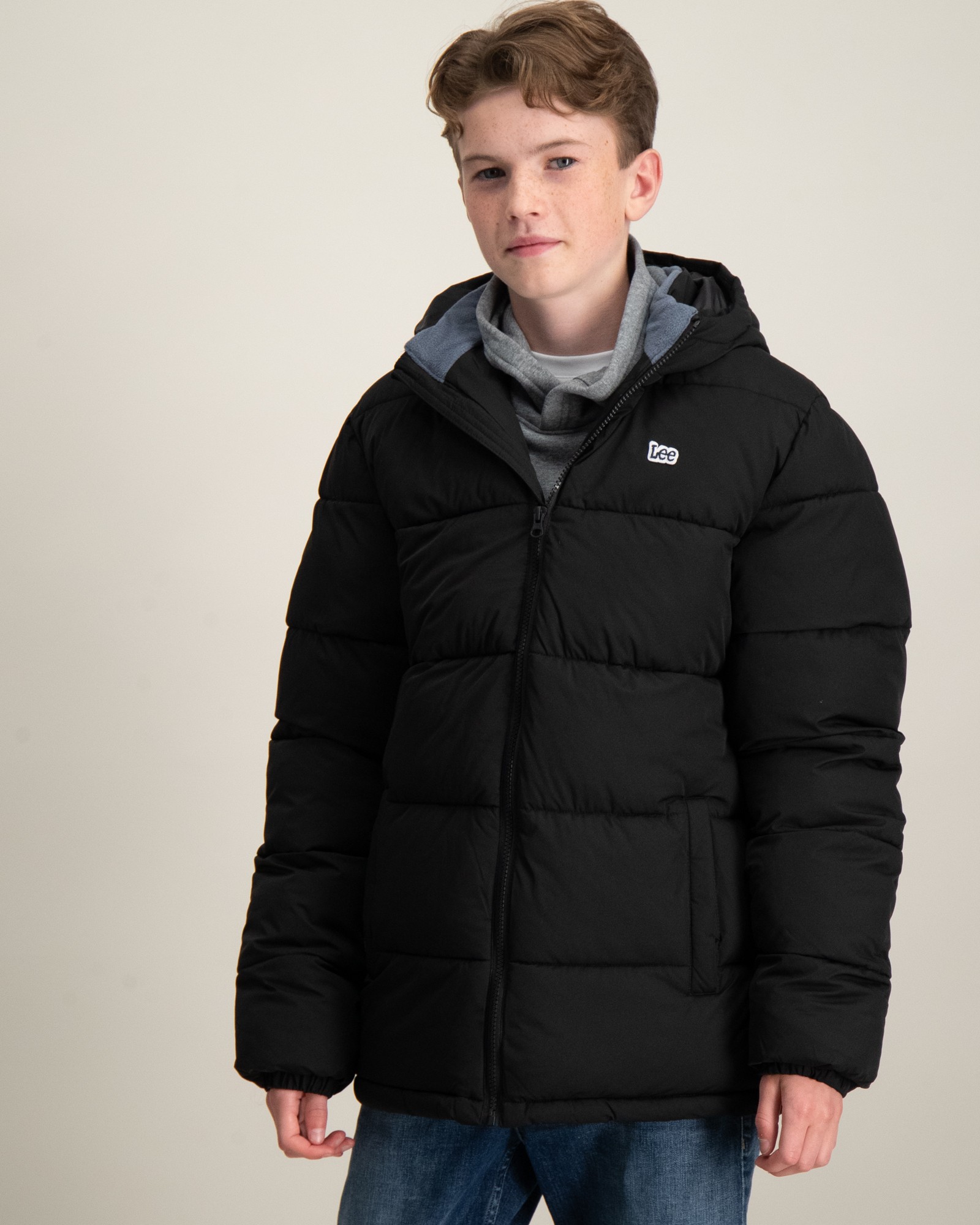 Lee Lee Classic Puffer Sort til Dreng | Kids Brand Store