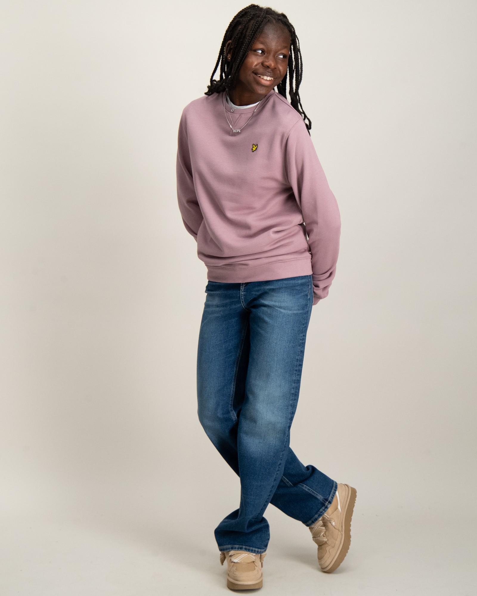 Lyle Scott Lila Crew Neck Sweatshirt fur Madchen Kids Brand Store