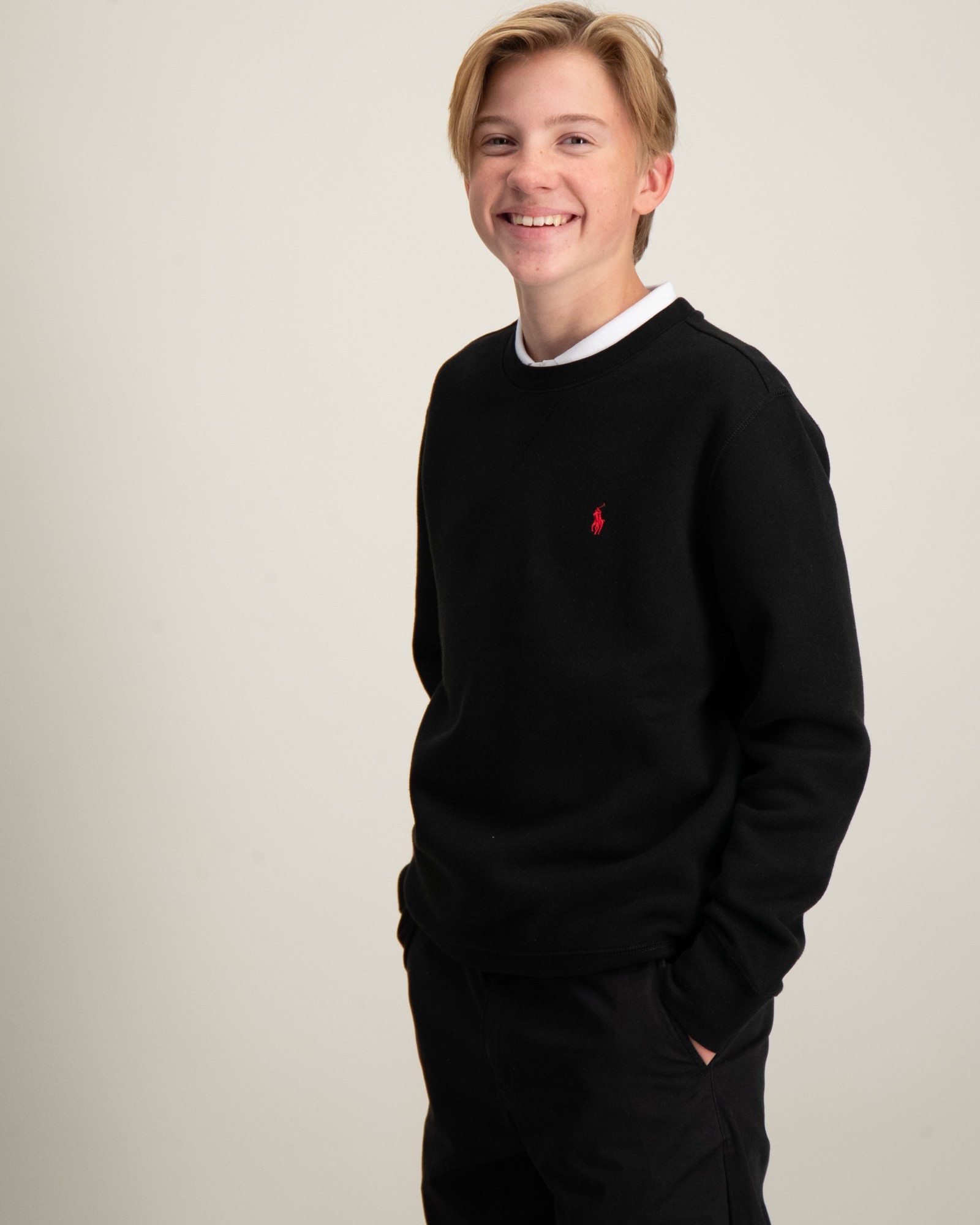 Polo Ralph Lauren Fleece Sweatshirt Sort til Dreng | Kids Brand Store