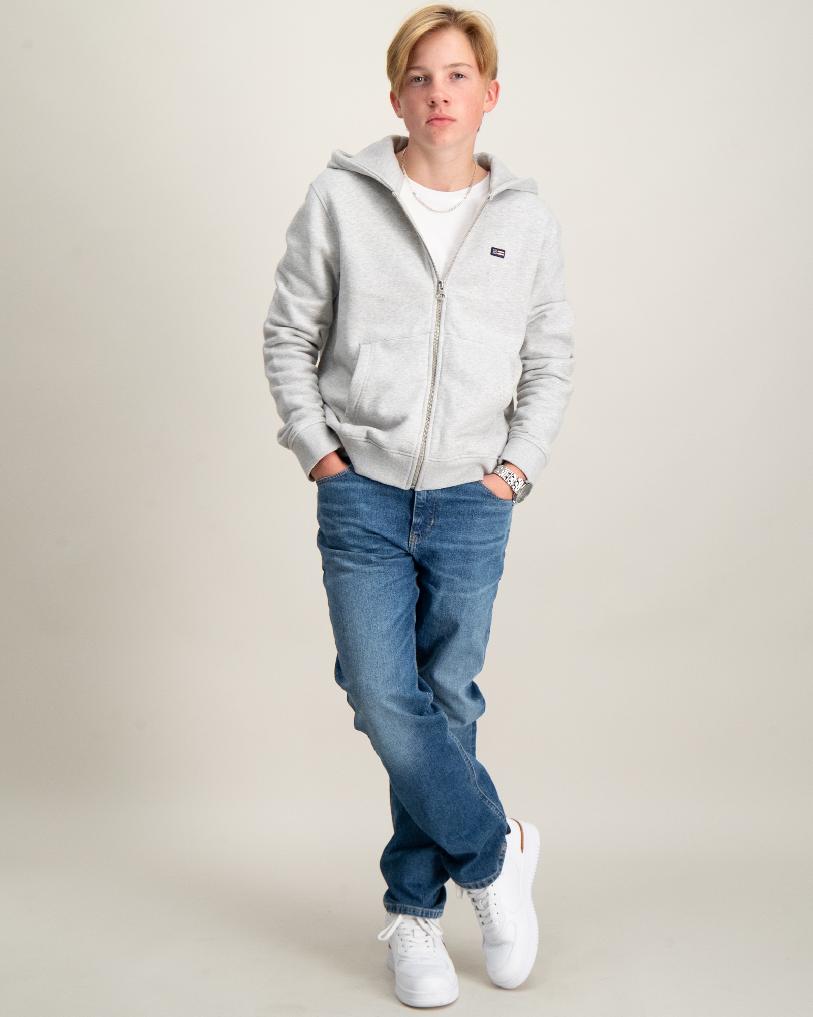 Lexington Steven Organic Cotton Hoodie Grå för Kille | Kids Brand Store
