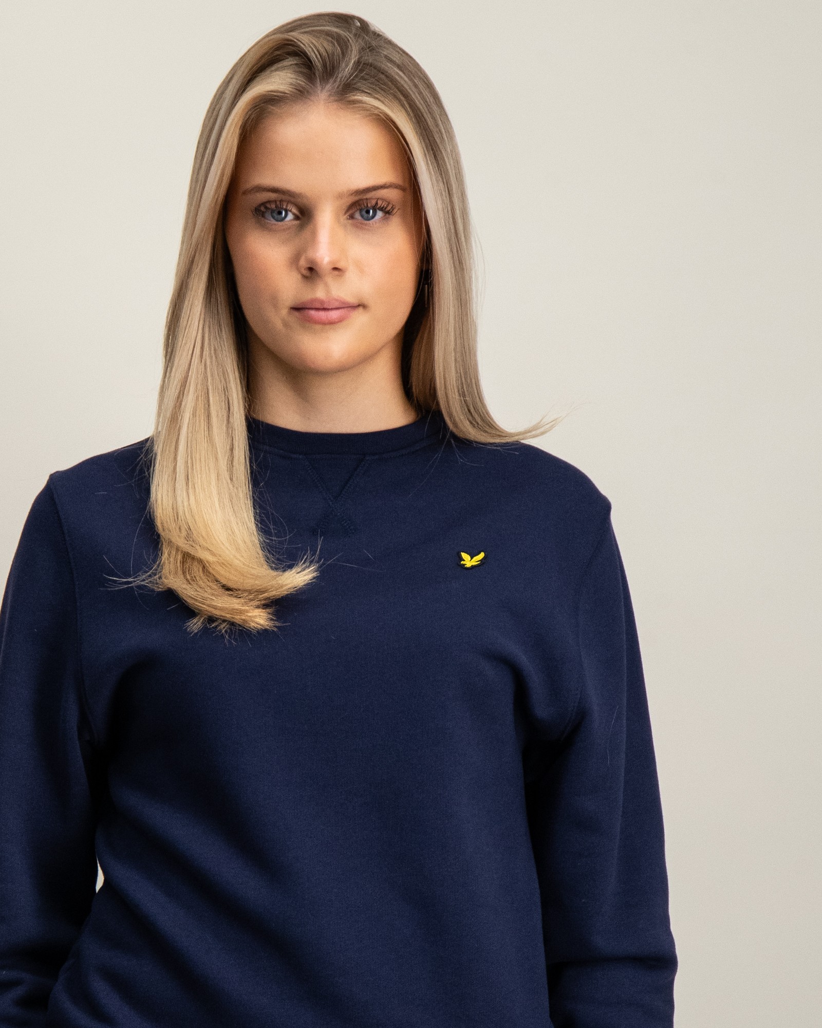 Lyle & Scott Crew Neck Sweatshirt Blauw voor Meisjes | Kids Brand Store