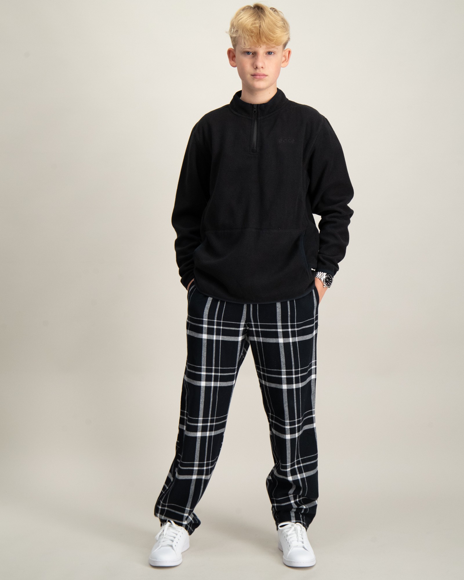 Björn Borg BORG HALF ZIP FLEECE Svart til Gutt | Kids Brand Store