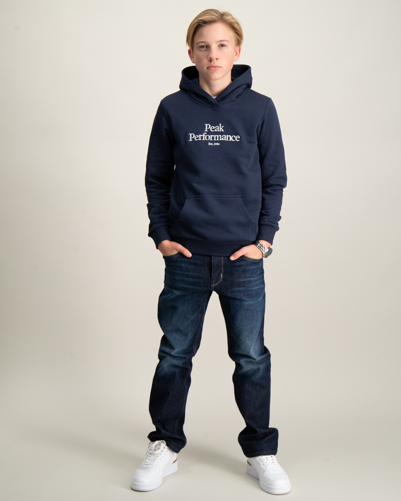 Peak Performance Jr Original Hood Blau für Jungen | Kids Brand Store