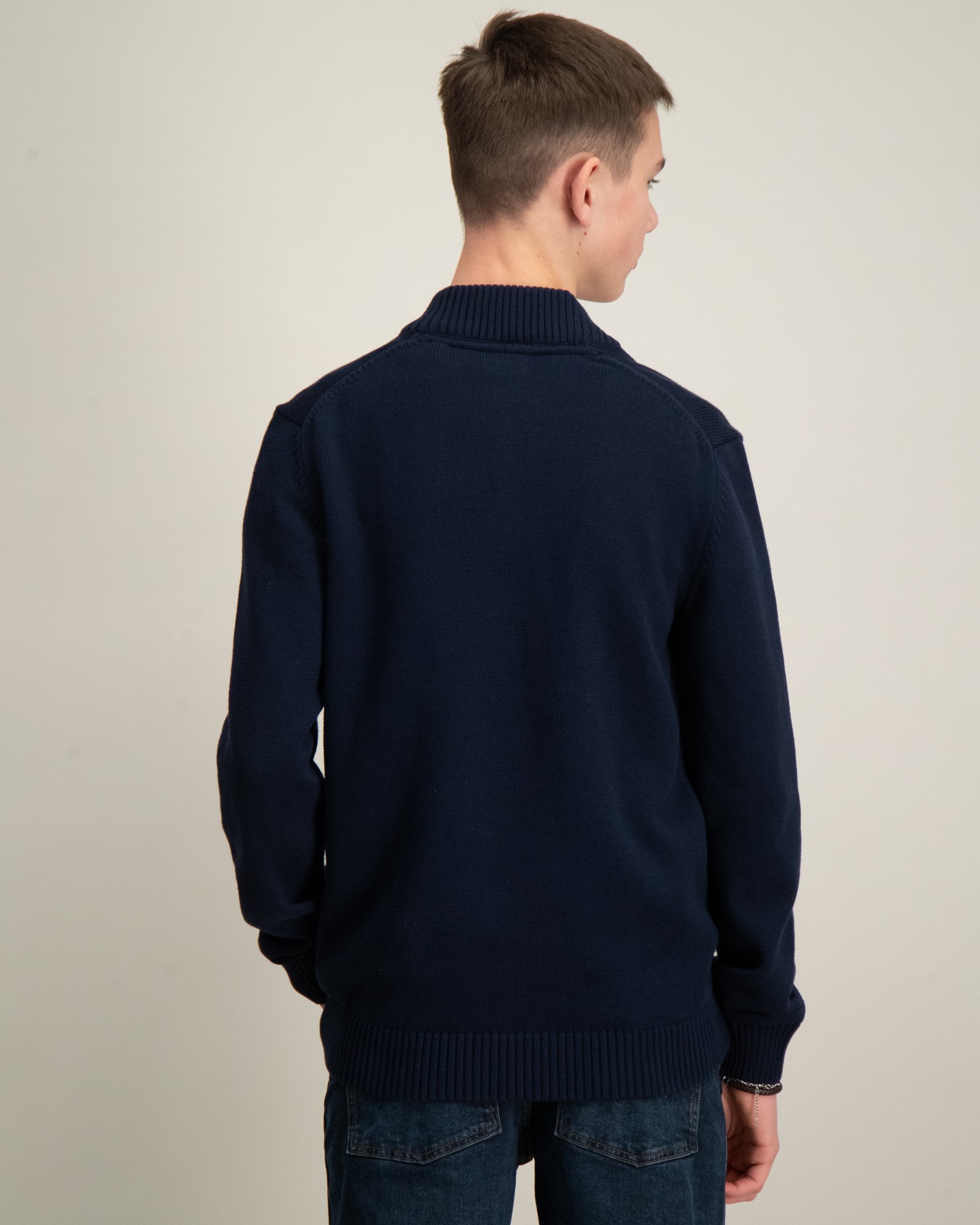 GANT CASUAL COTTON HALF ZIP Blå til Gutt | Kids Brand Store