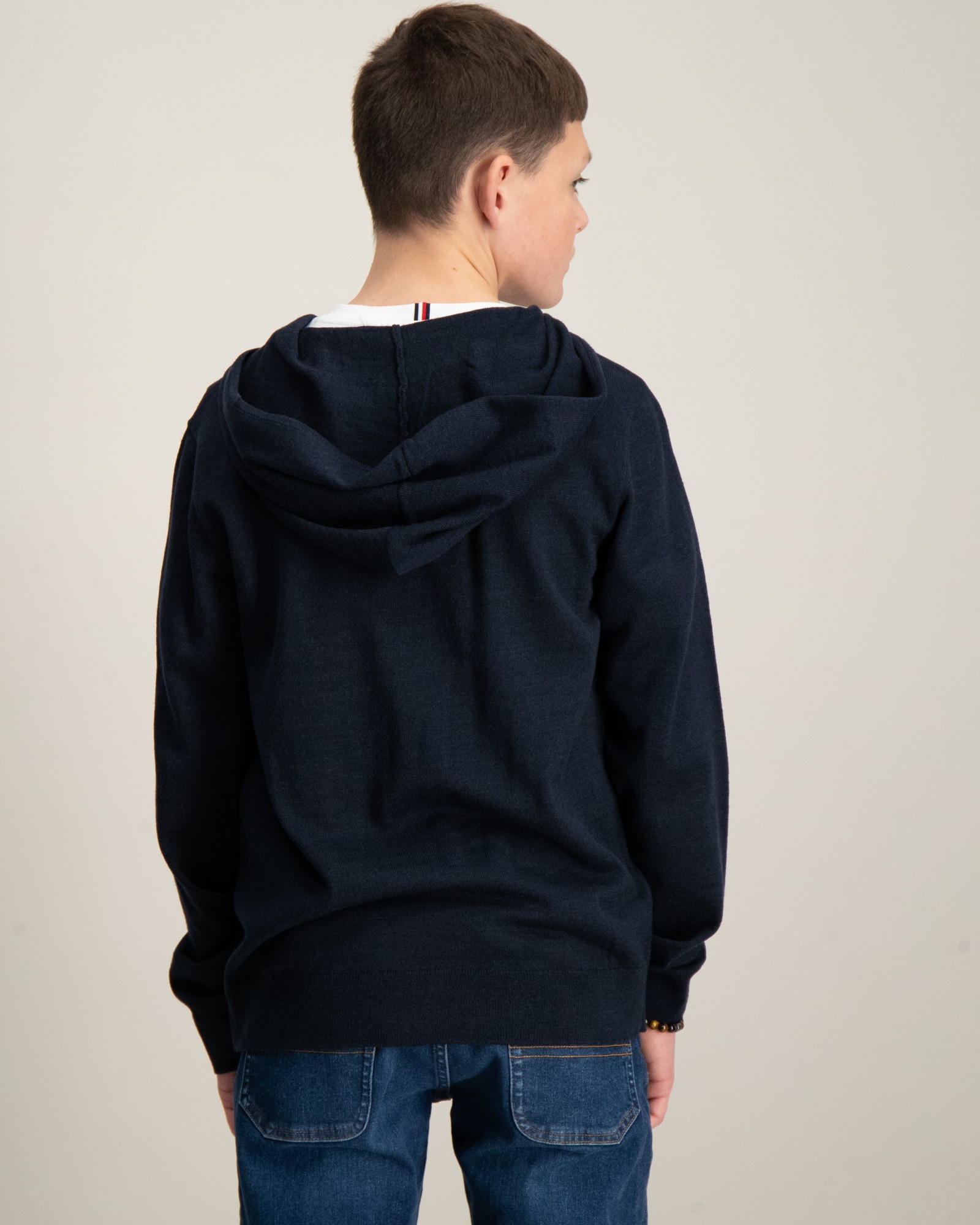 LMTD DANCY LS KNIT W. HOOD Blauw voor Jongens | Kids Brand Store