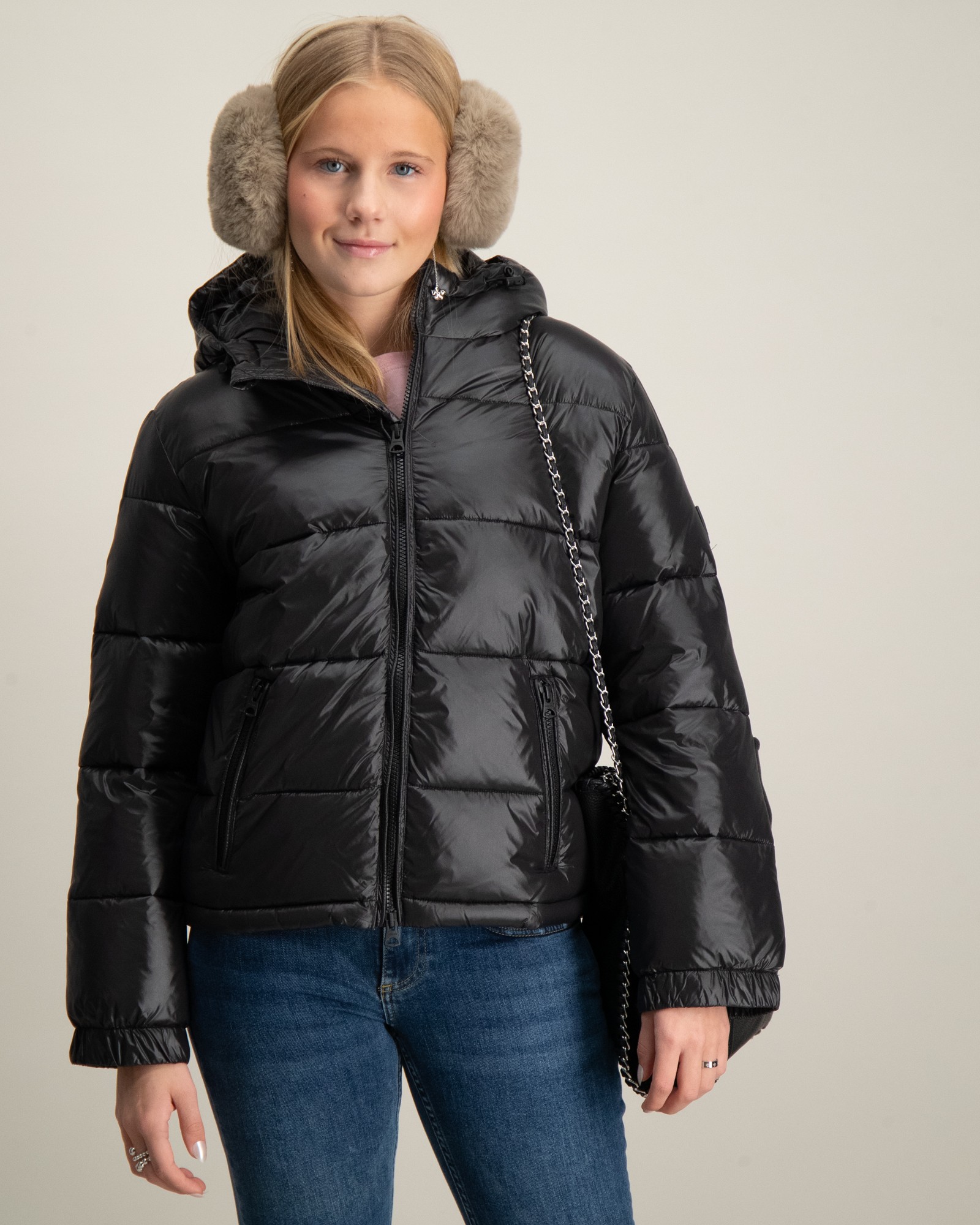 Lexington Milo Down Puffer Jacket Svart för Tjej | Kids Brand Store