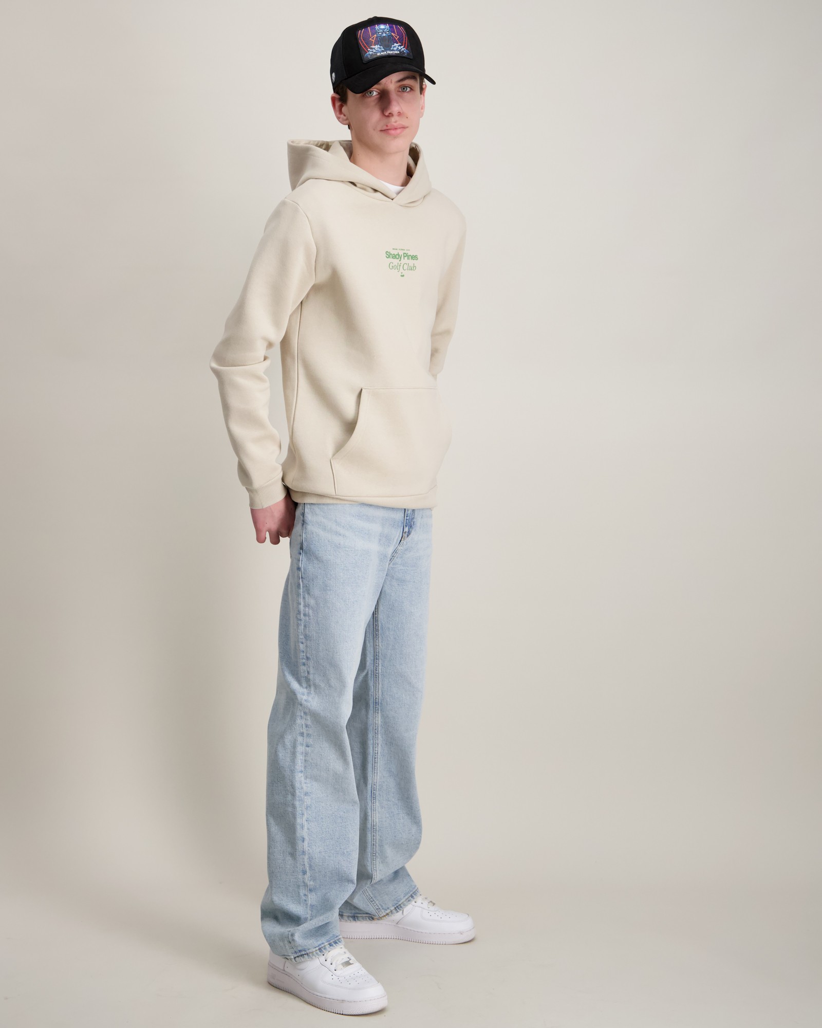 LMTD PINE SWEAT W. HOOD Beige för Kille | Kids Brand Store