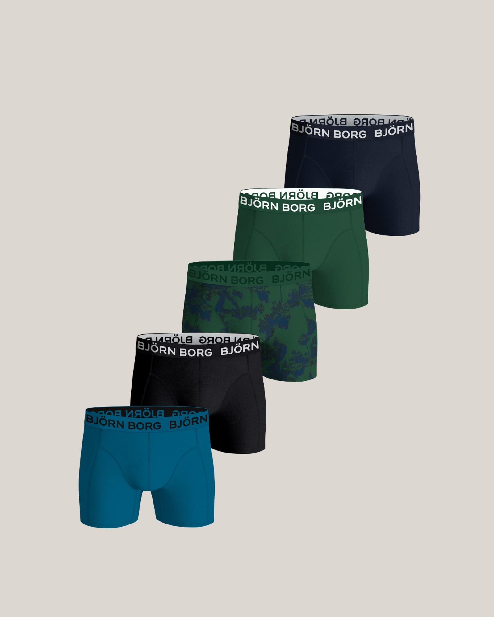 Björn Borg COTTON STRETCH BOXER 5p Mange til Gutt | Kids Brand Store