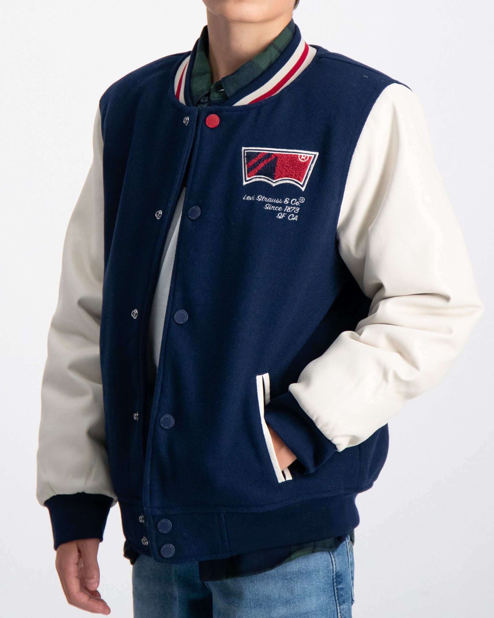 Levi's LVB VARSITY JACKET Blå til Dreng | Kids Brand Store