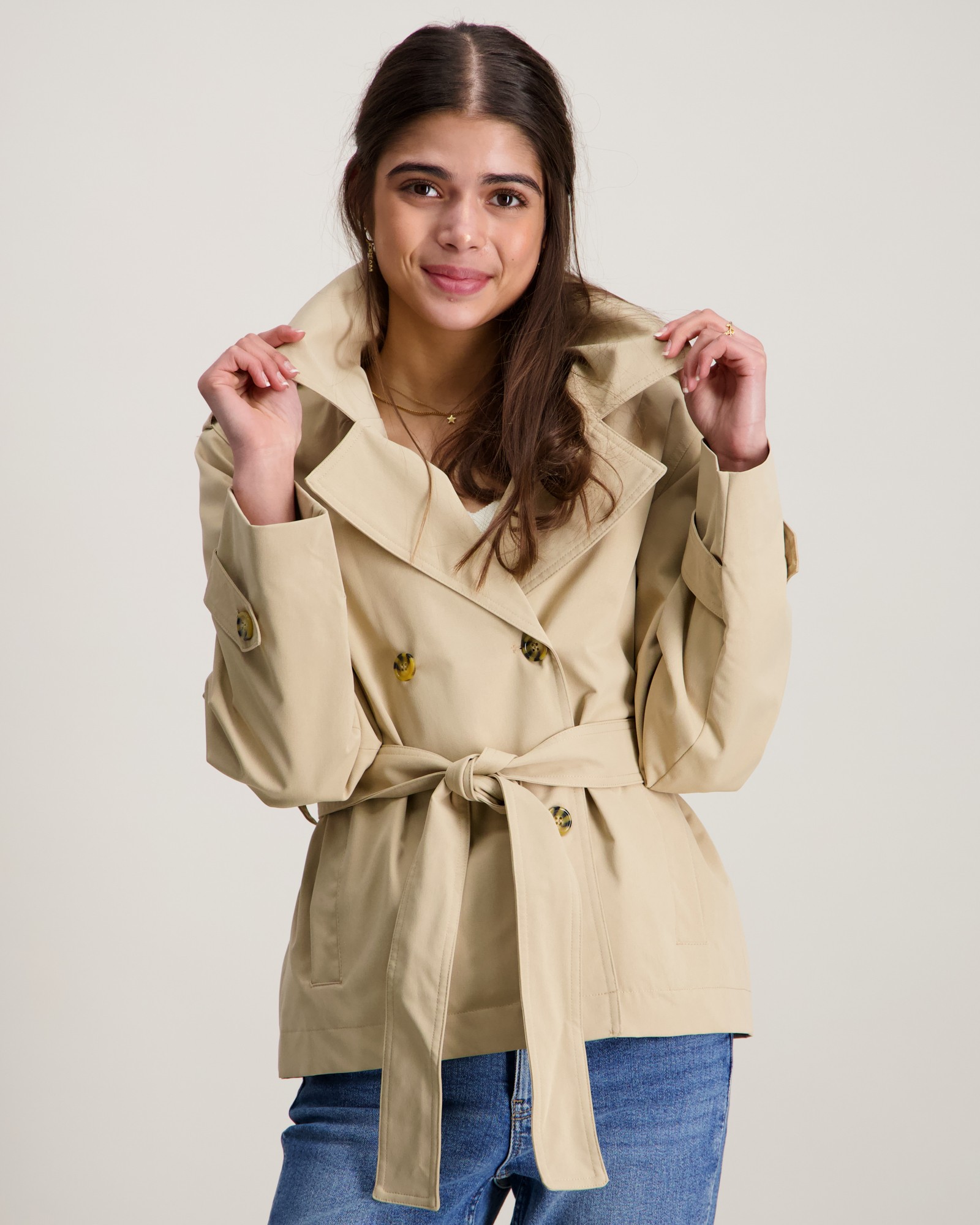 RYVLS Sthlm Belted Trench Beige til Pige | Kids Brand Store