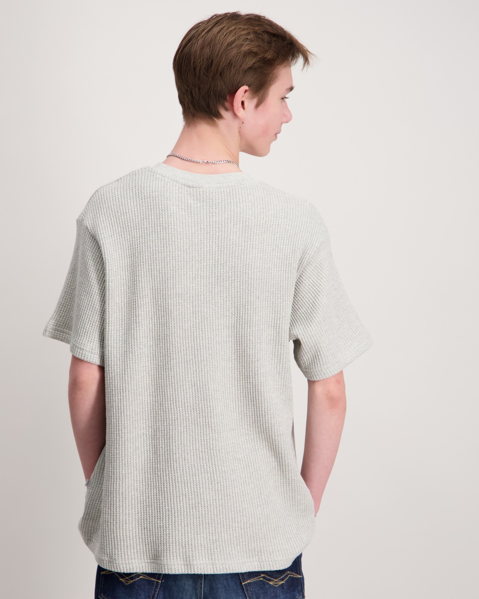 Grunt Alf Waffle t-shirt Grau für Jungen | Kids Brand Store