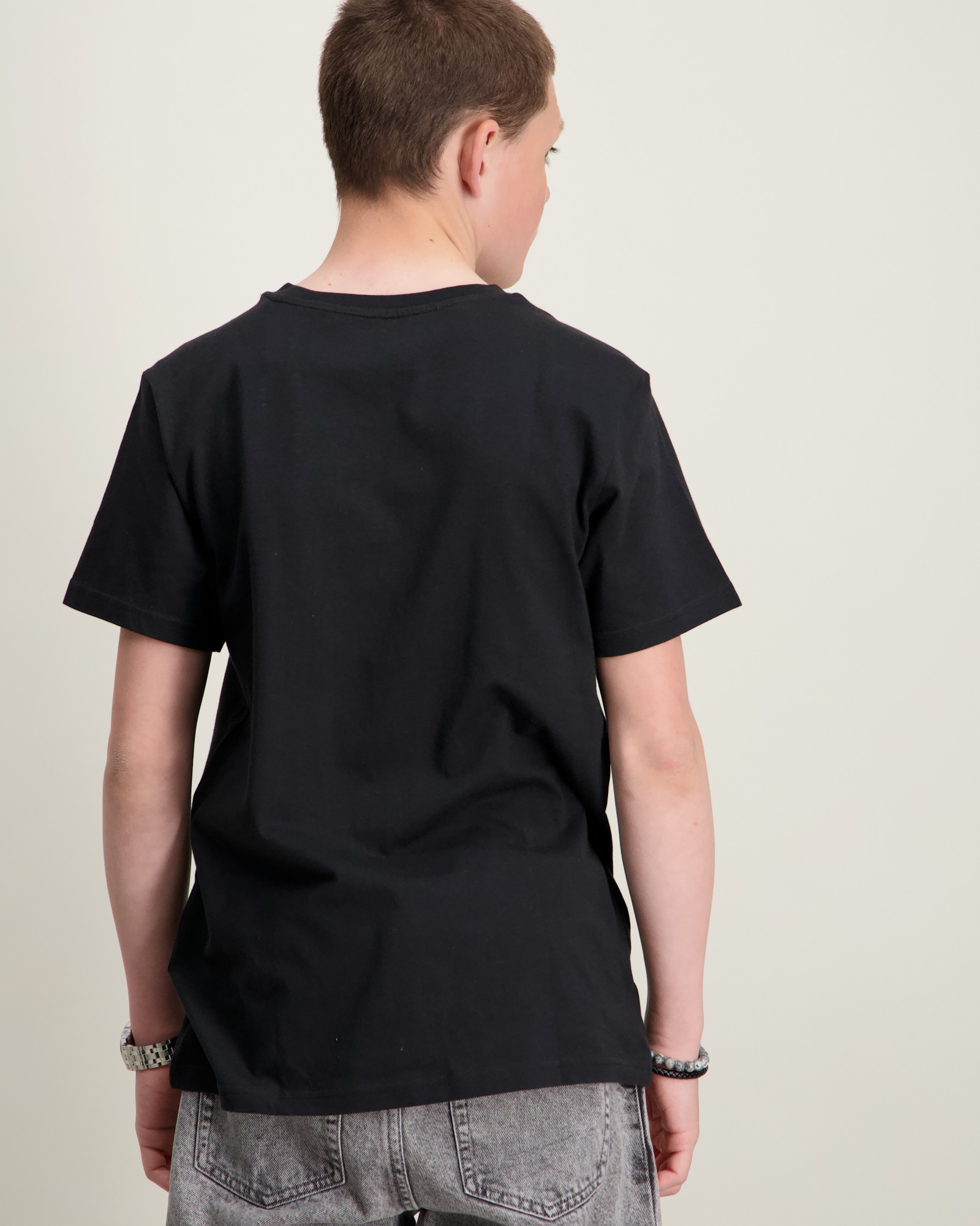 Adidas Originals TREFOIL TEE Sort til Dreng | Kids Brand Store
