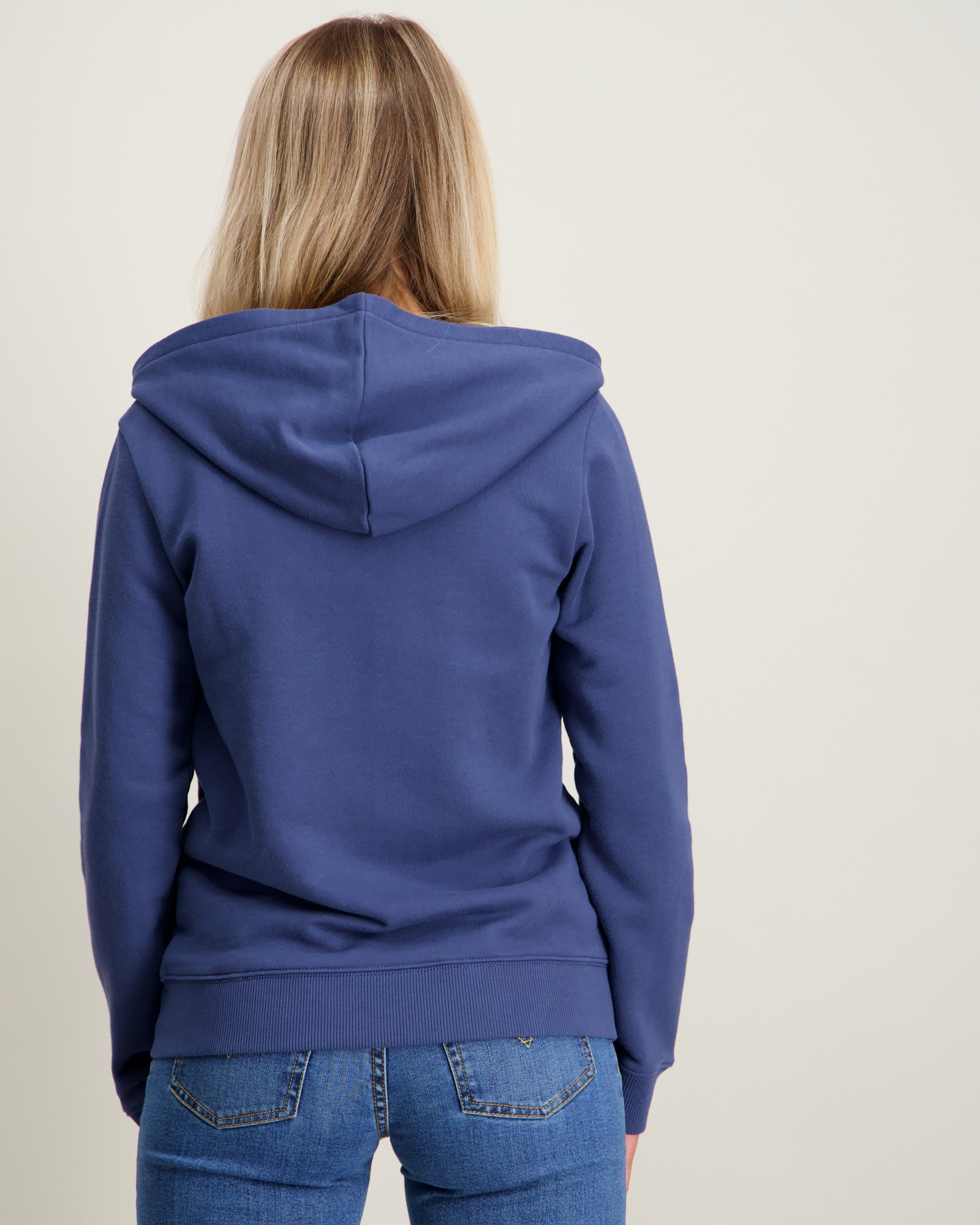 Calvin Klein MINI BADGE ZIP-THROUGH Blå för Tjej | Kids Brand Store