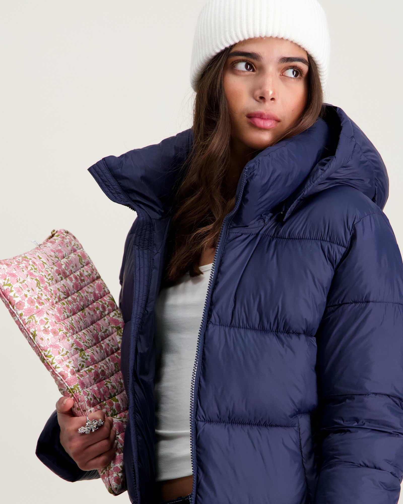RYVLS Chimney Collar Padded Jacket Blå för Tjej | Kids Brand Store