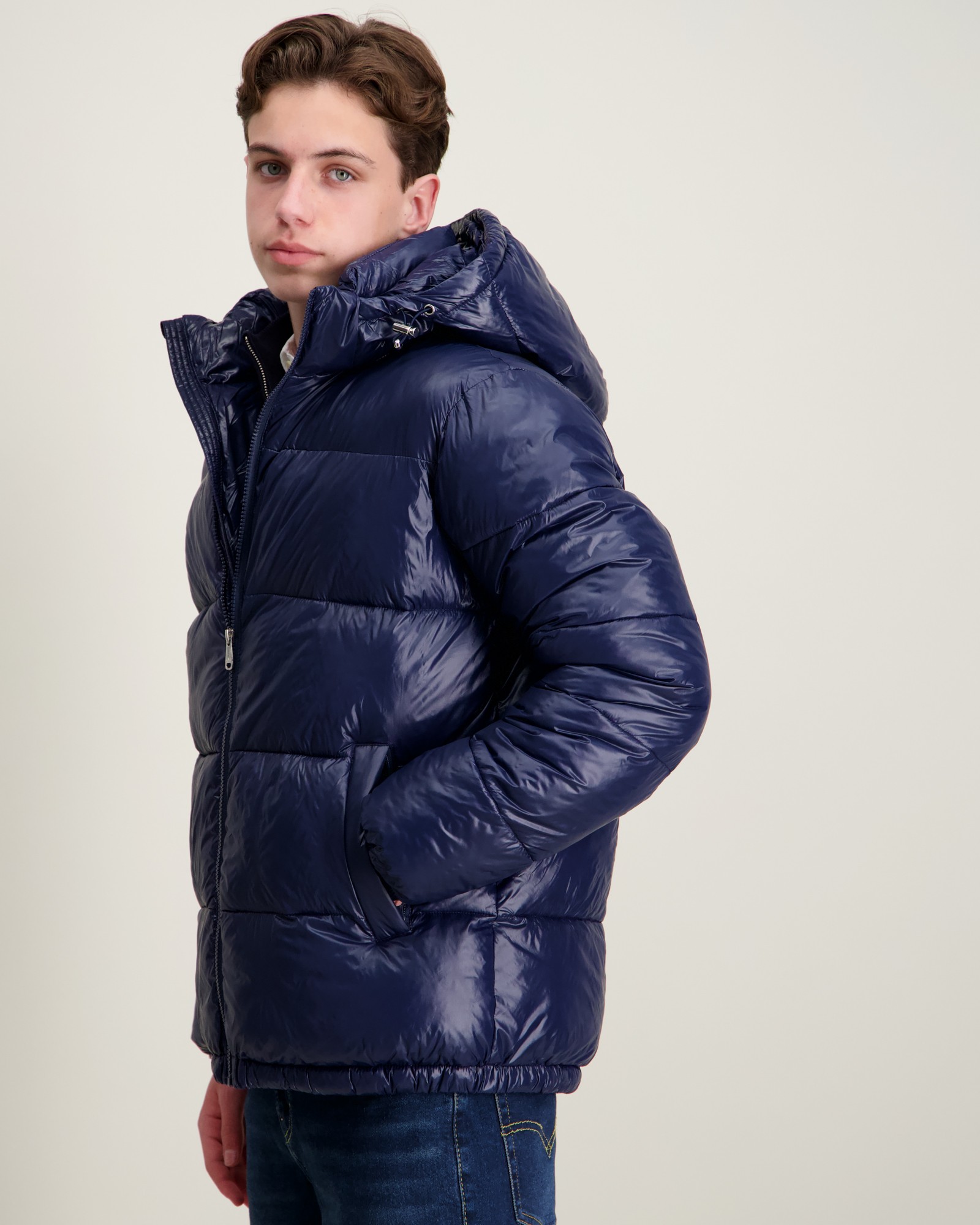 RYVLS Leon Puffer Jacket Shiny Blå til Dreng | Kids Brand Store