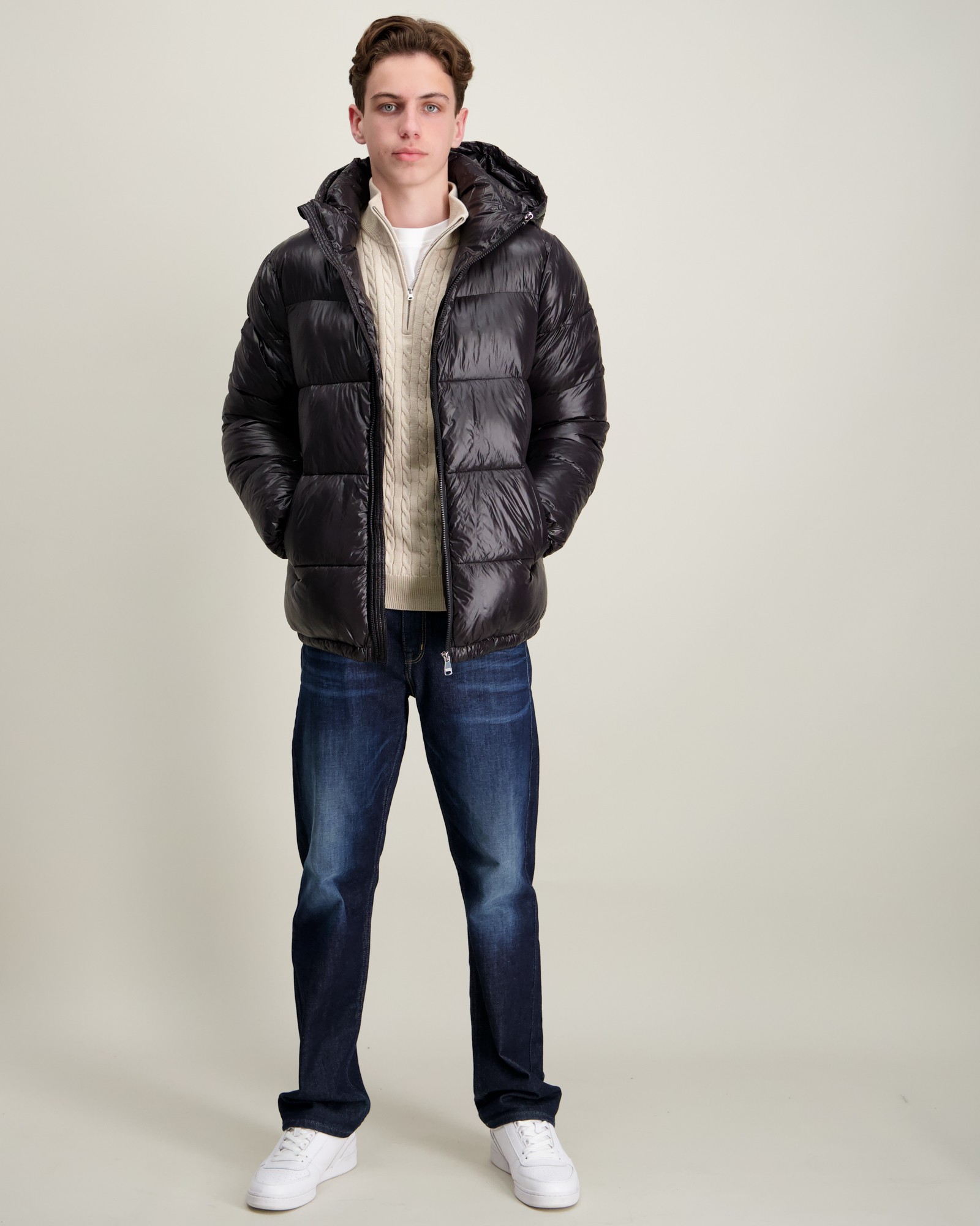 RYVLS Leon Puffer Jacket Shiny Svart för Kille | Kids Brand Store