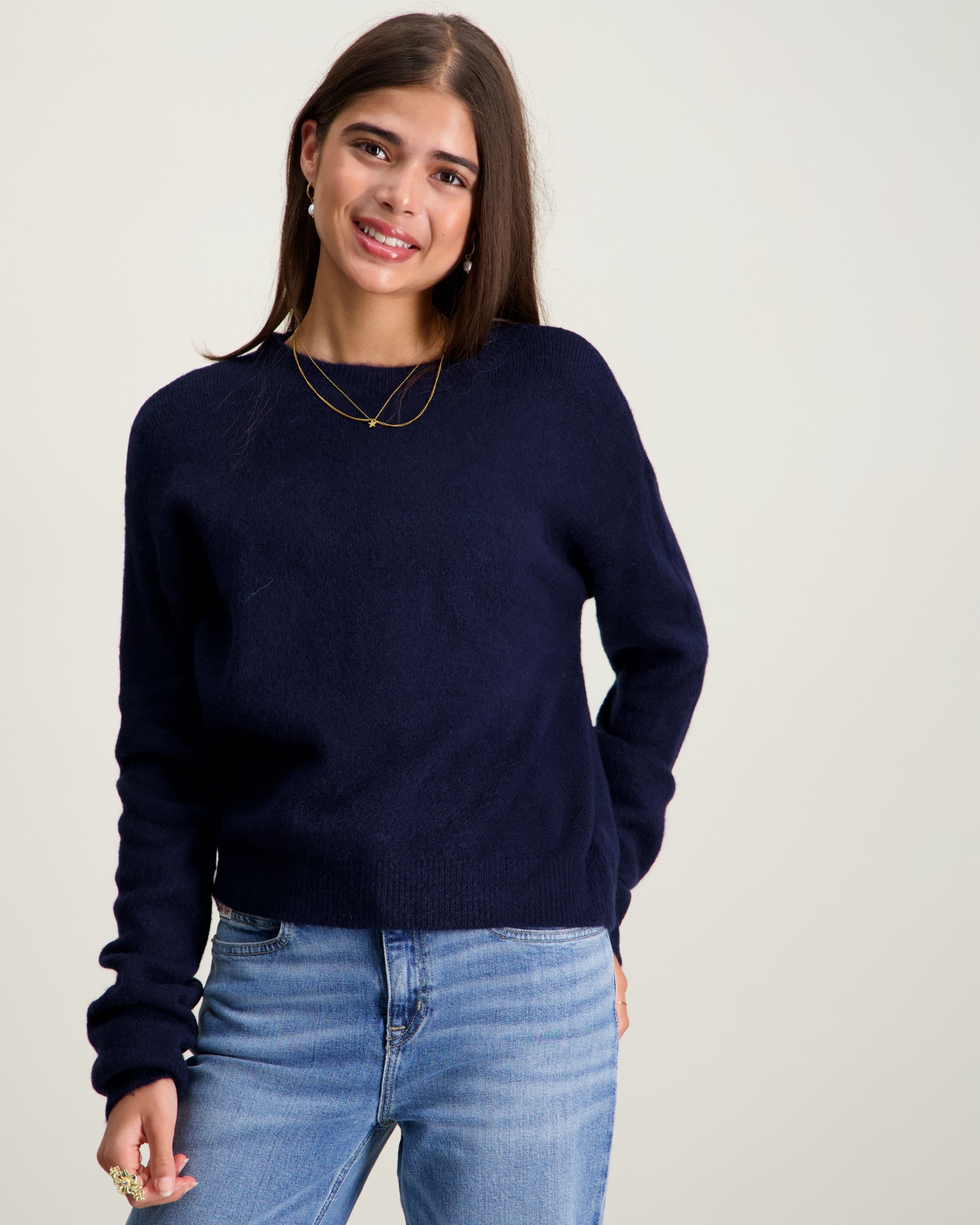 LMTD NLFLODET LS SHORT KNIT Blauw voor Meisjes | Kids Brand Store