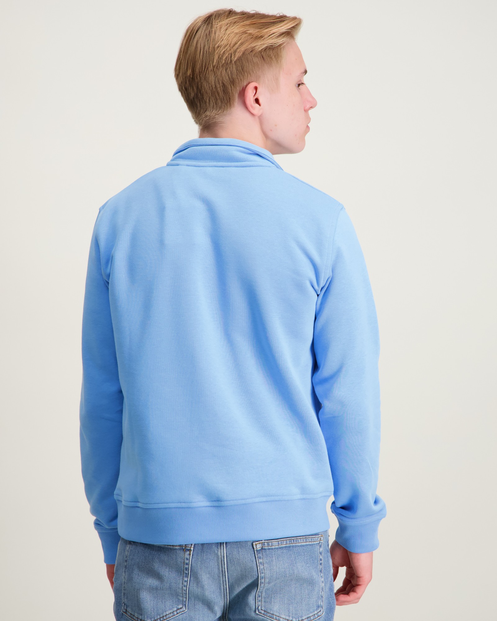 GANT SHIELD HALF ZIP SWEATSHIRT Blå för Kille | Kids Brand Store