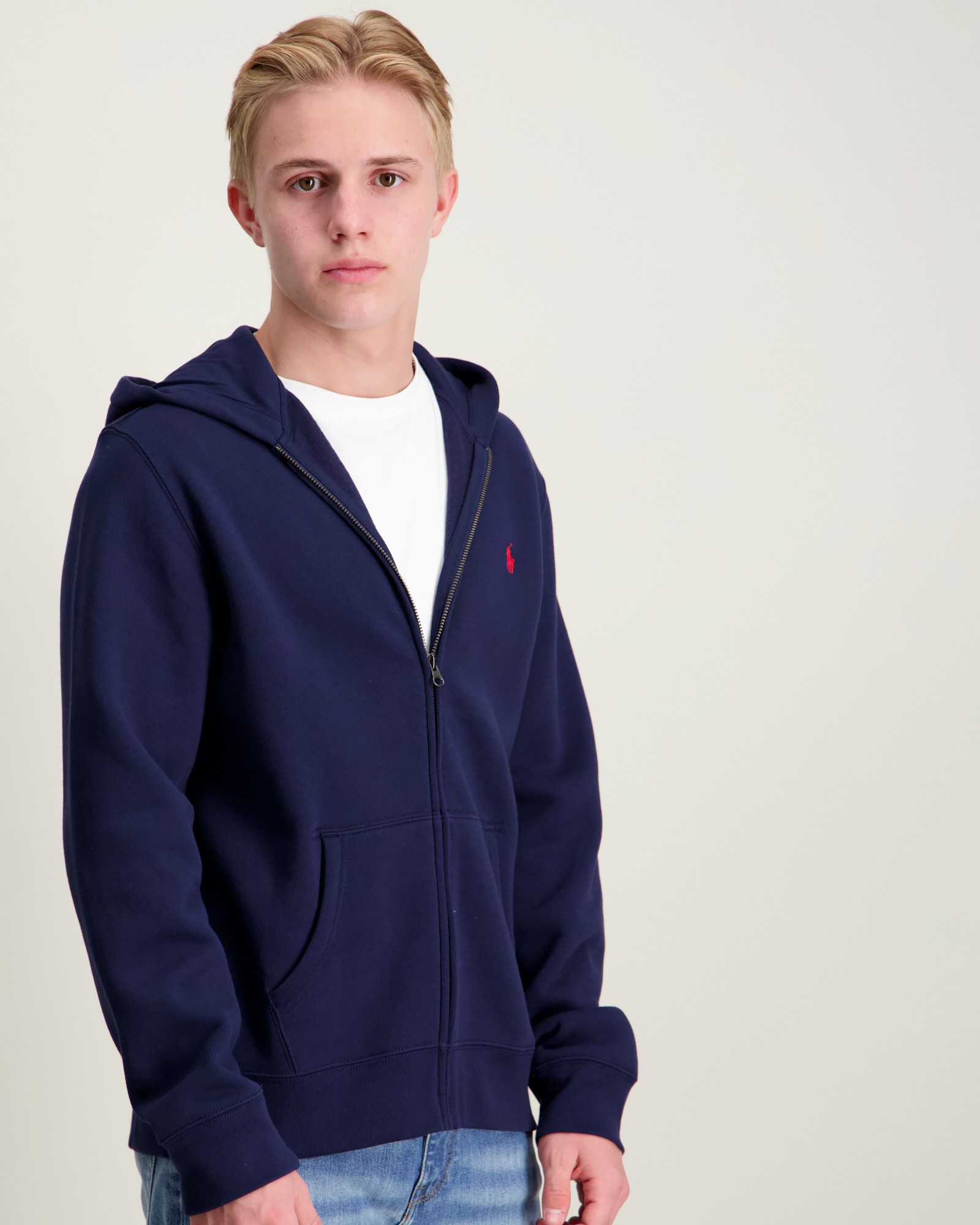 Polo Ralph Lauren Fleece zip hoodie Blå til Dreng | Kids Brand Store