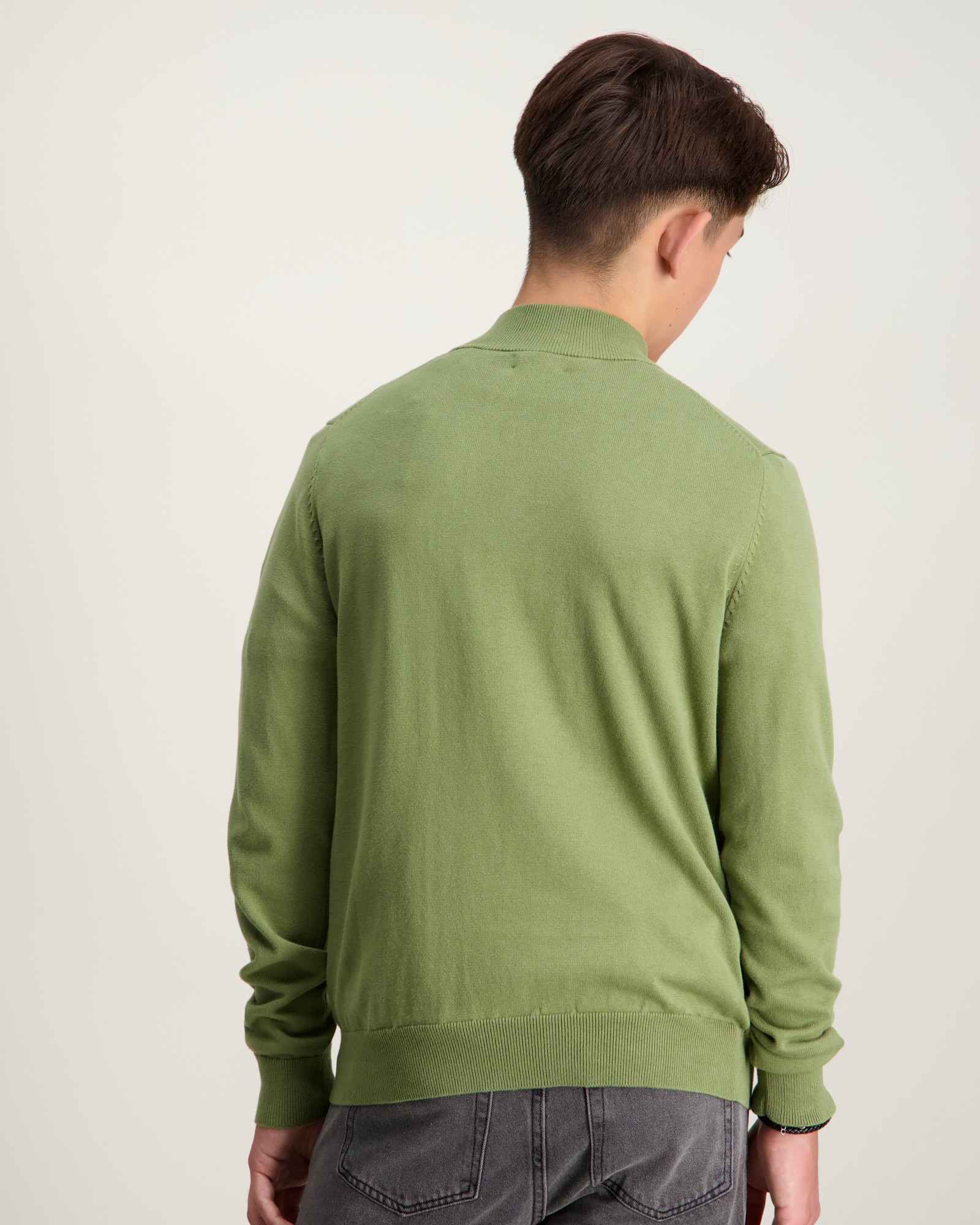 GANT SHIELD COTTON HALF ZIP Grønn til Gutt | Kids Brand Store