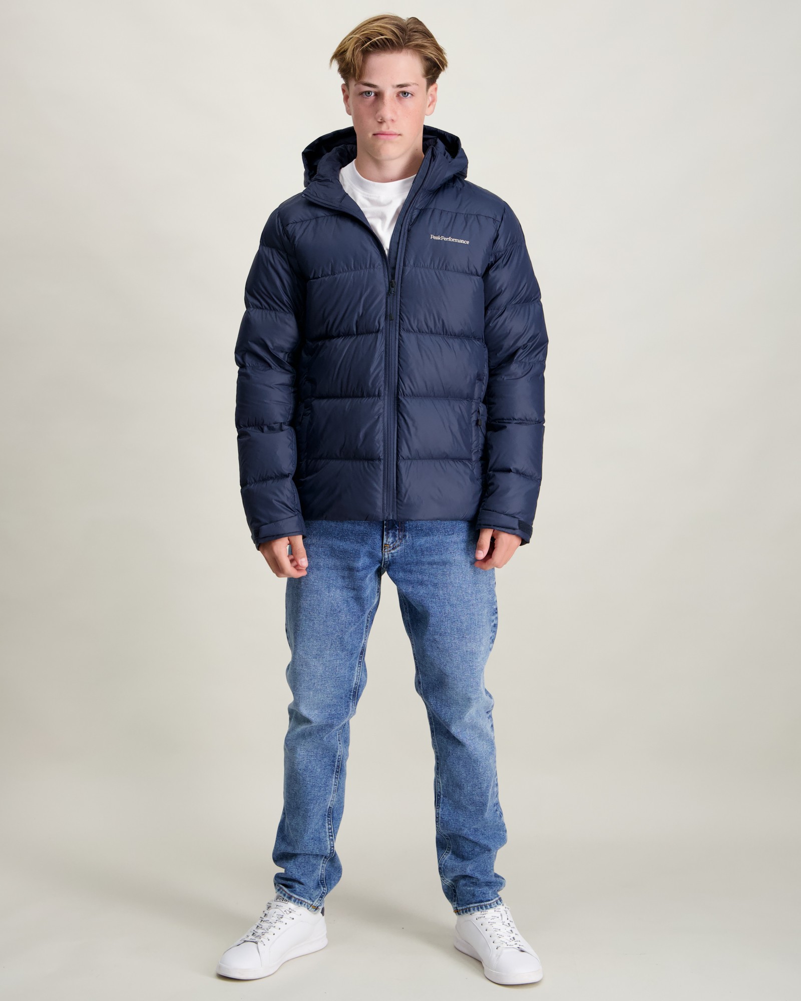 Peak Performance Jr Frost Down Puffer Jacket Blå för Kille | Kids Brand ...