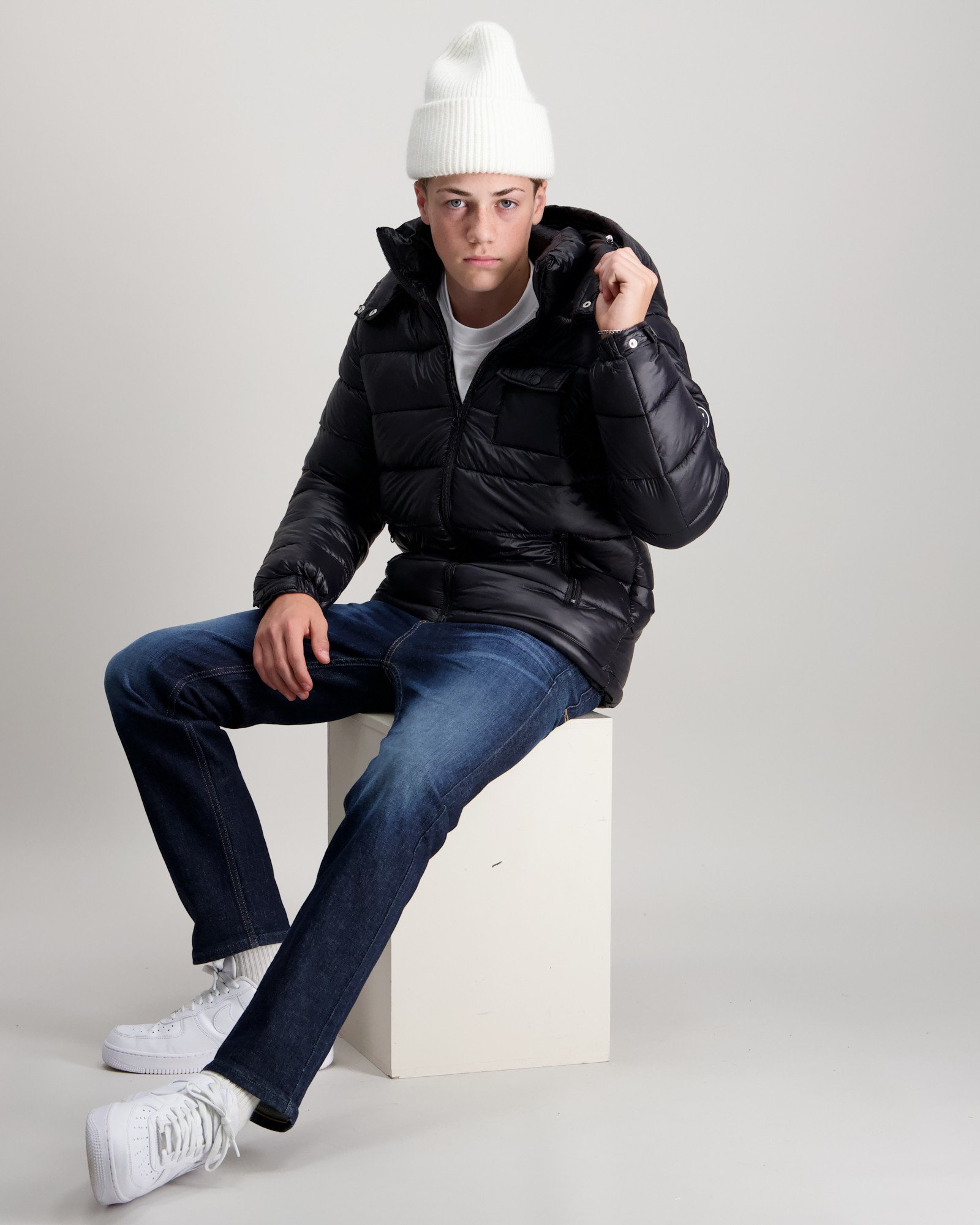 MAGGIORE Puffer Jacket Svart til Gutt | Kids Brand Store